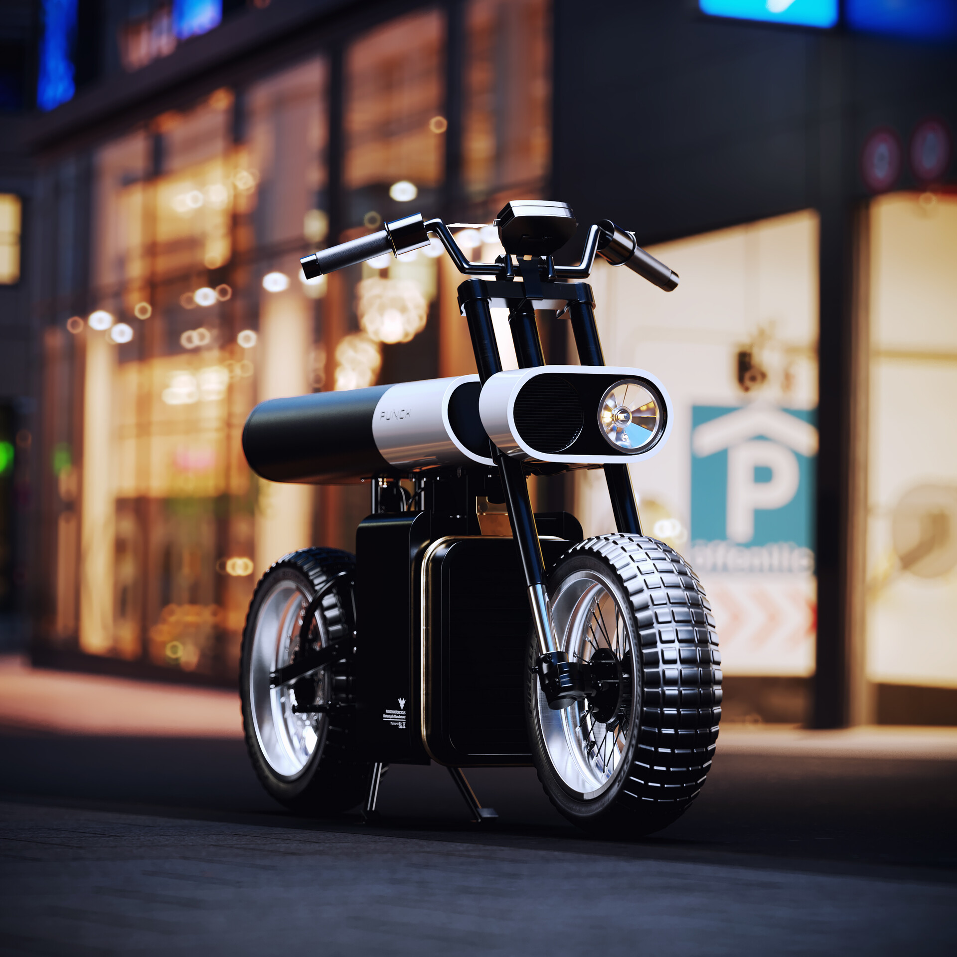 ArtStation - Punch Electric Motorcycle 3D Model 3D model