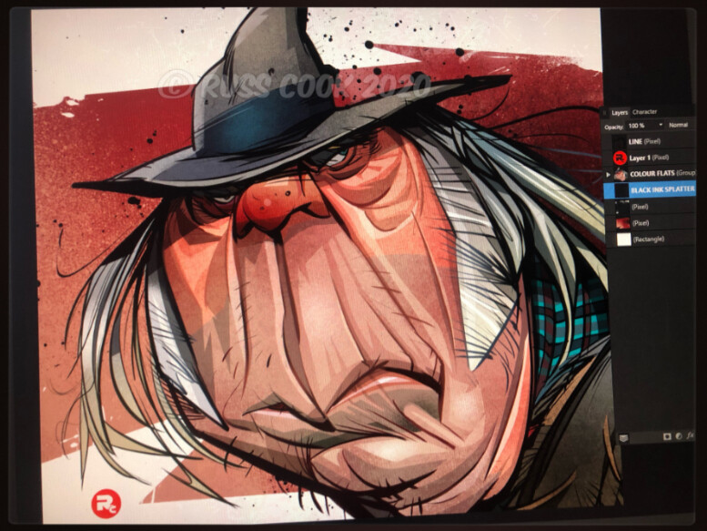 ArtStation - Neil Young Caricature