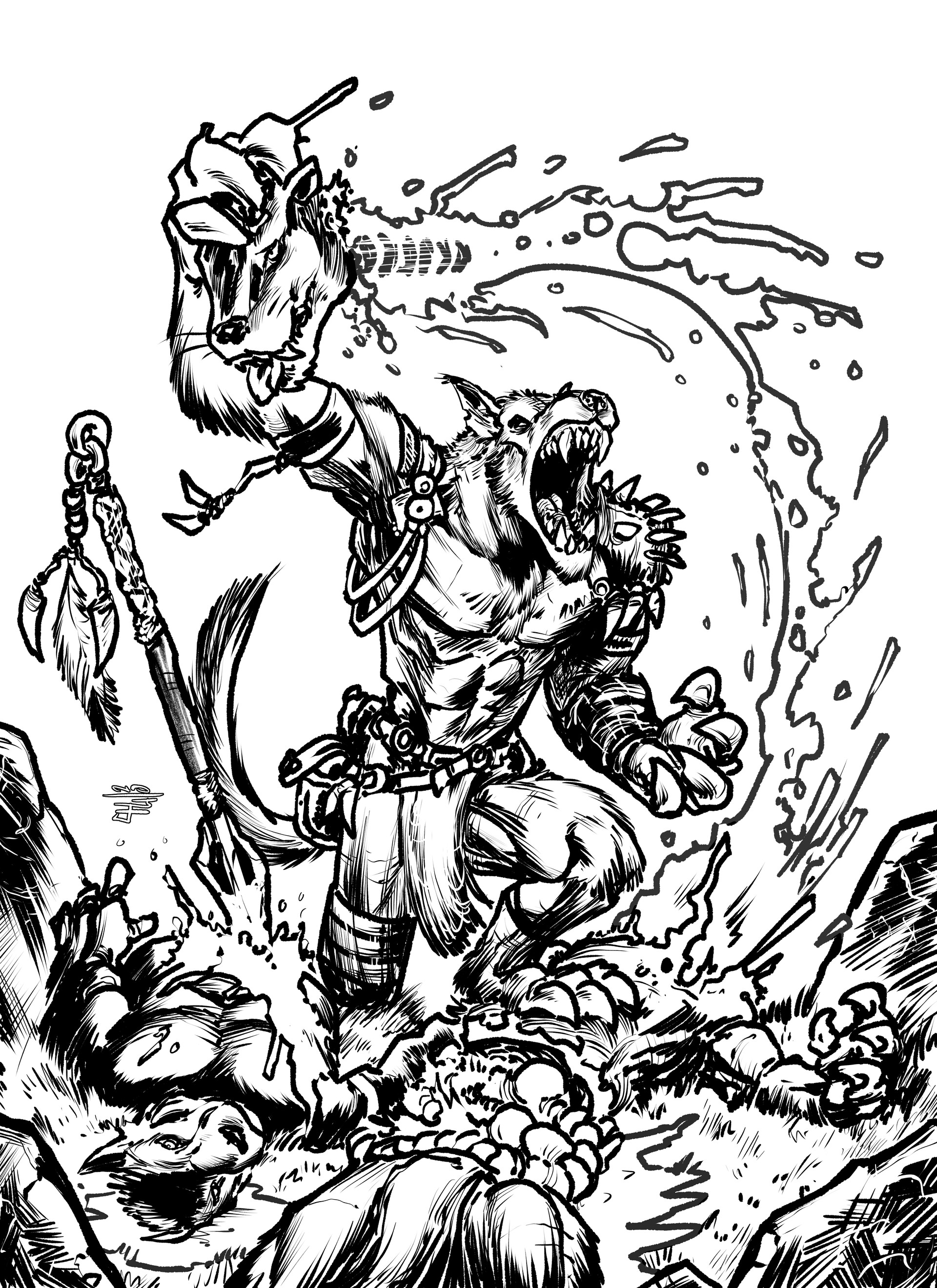 werewolf fighting style