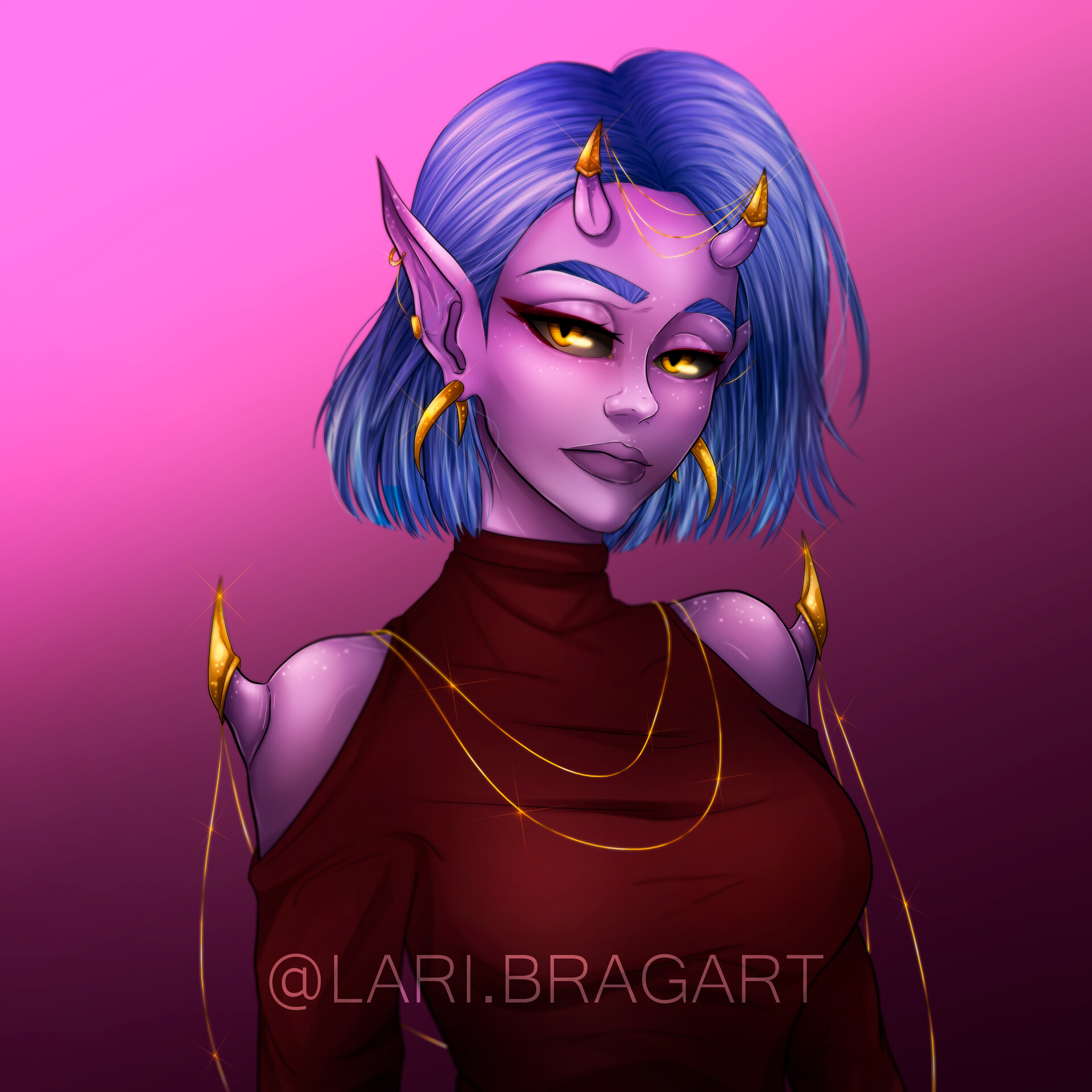 ArtStation - Tiefling Lady