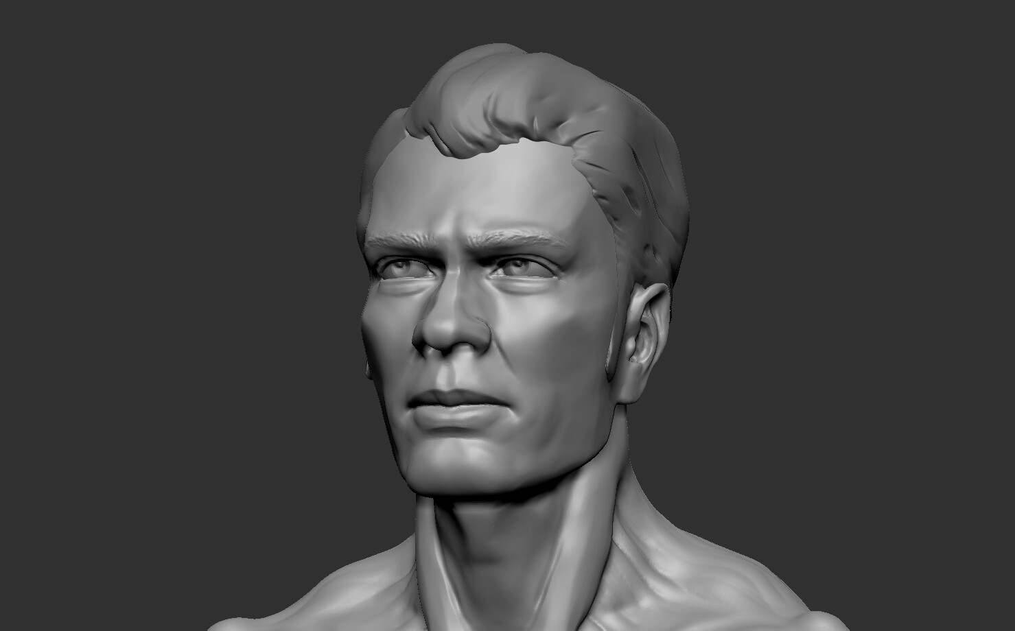 ArtStation - Male head sculpture