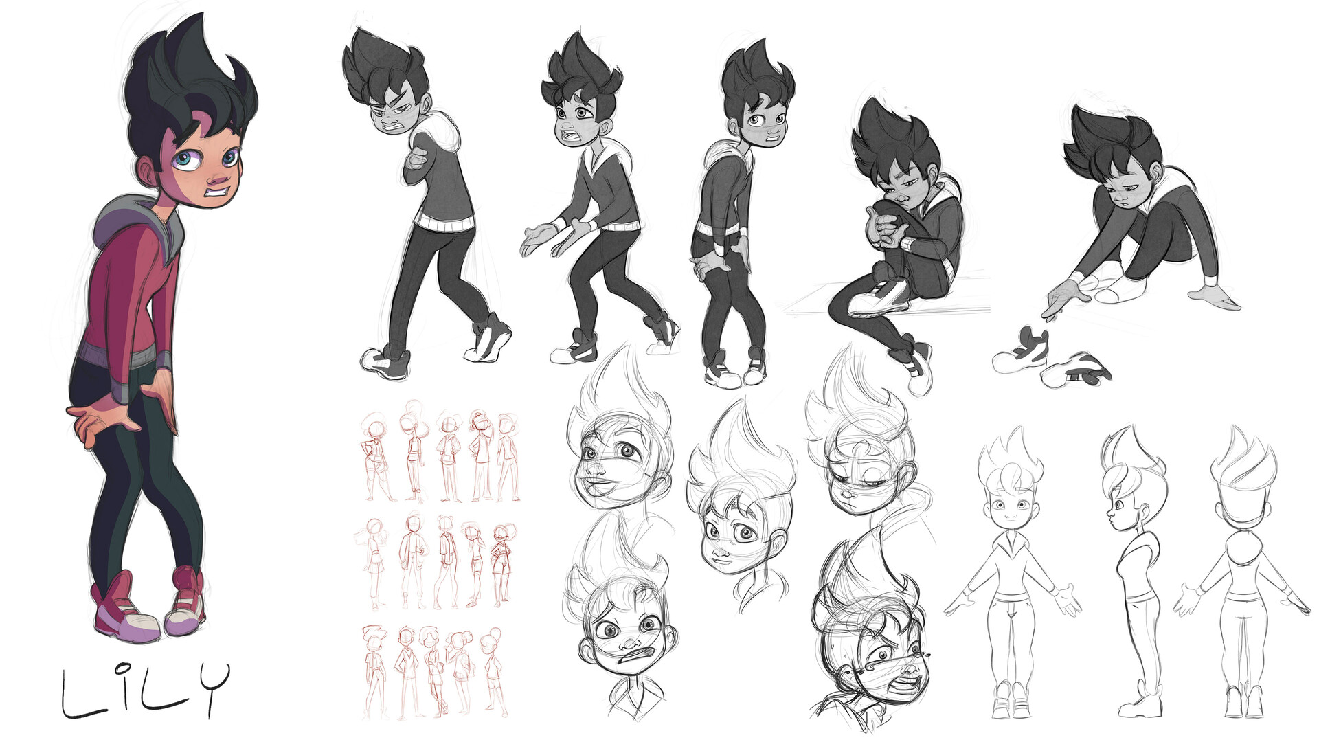 ArtStation - Lily Character Sheet (Graveyard Shift)