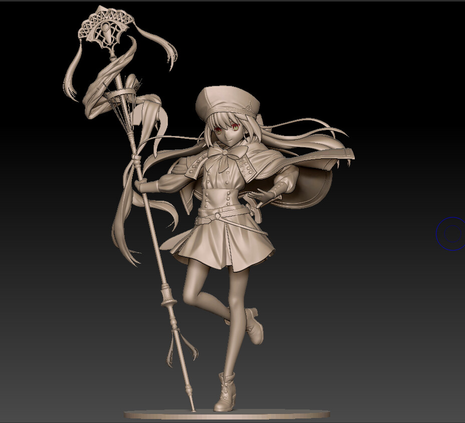 ArtStation - FGO-Figure_Artoria_Caster_WIP1