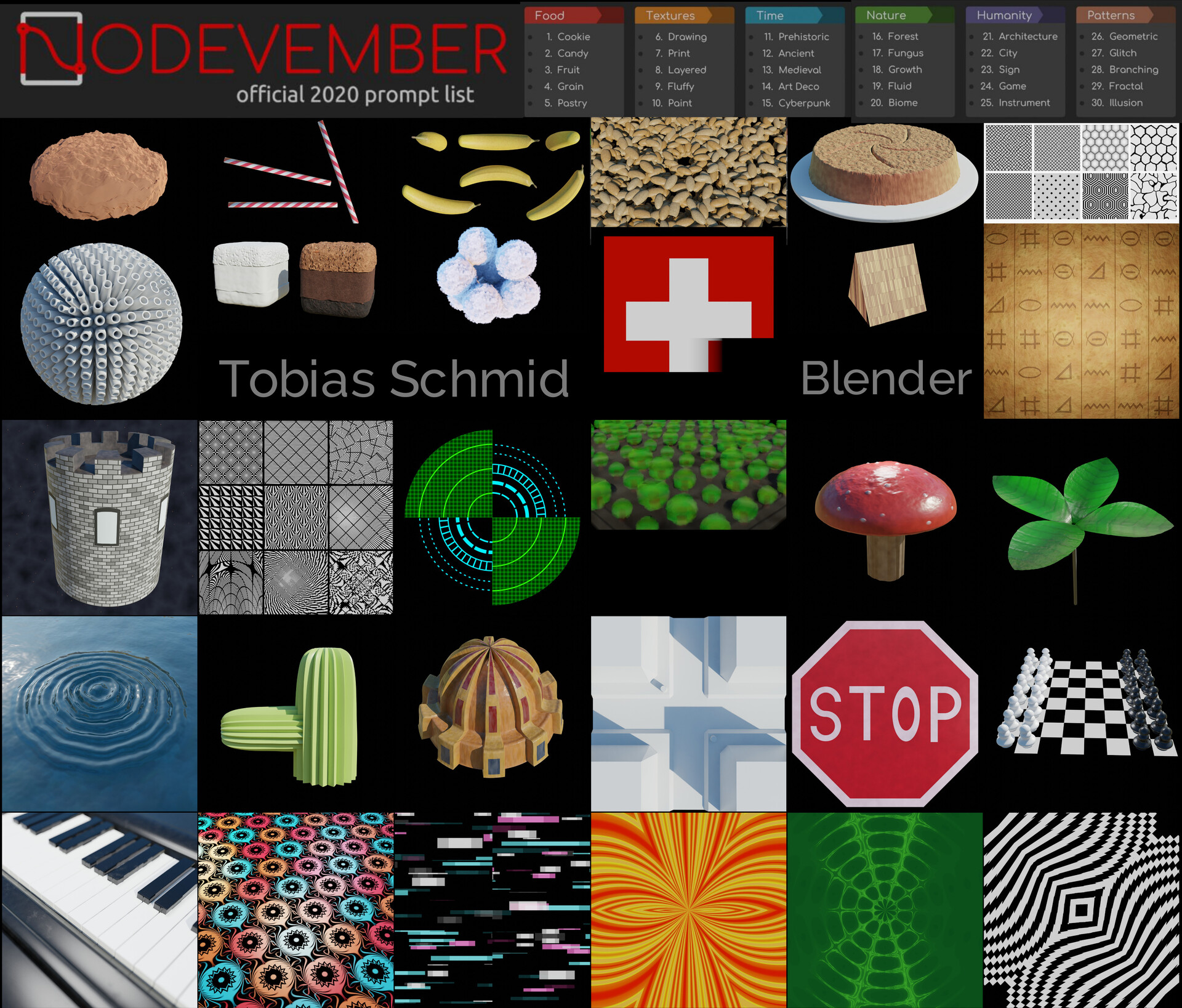 ArtStation - Nodevember 2020 Collage
