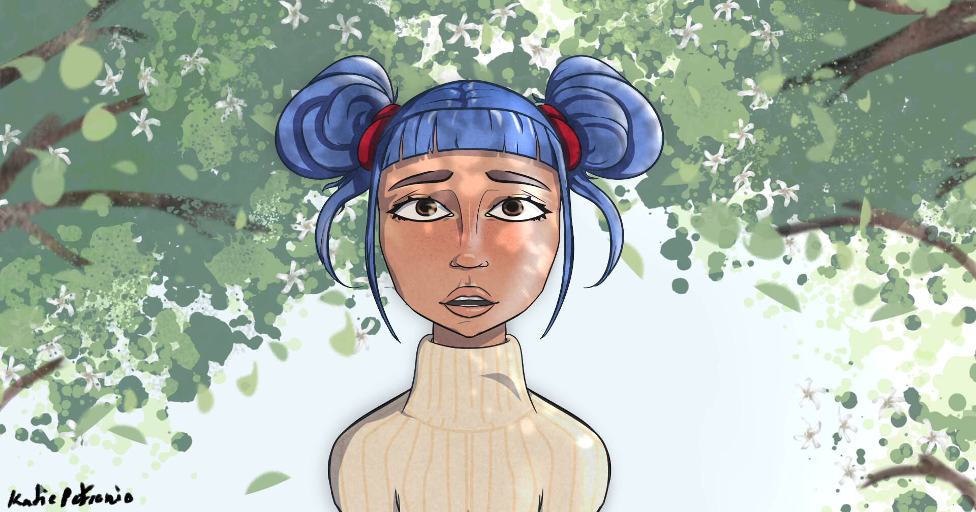 Katie Petronio - Tabatha Character Bust (process)