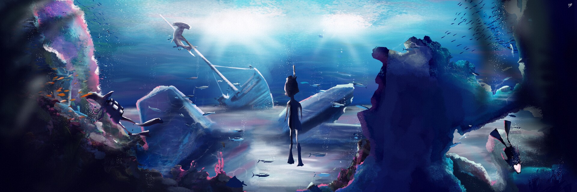 ArtStation - Deep_ Concept Art Experiment.