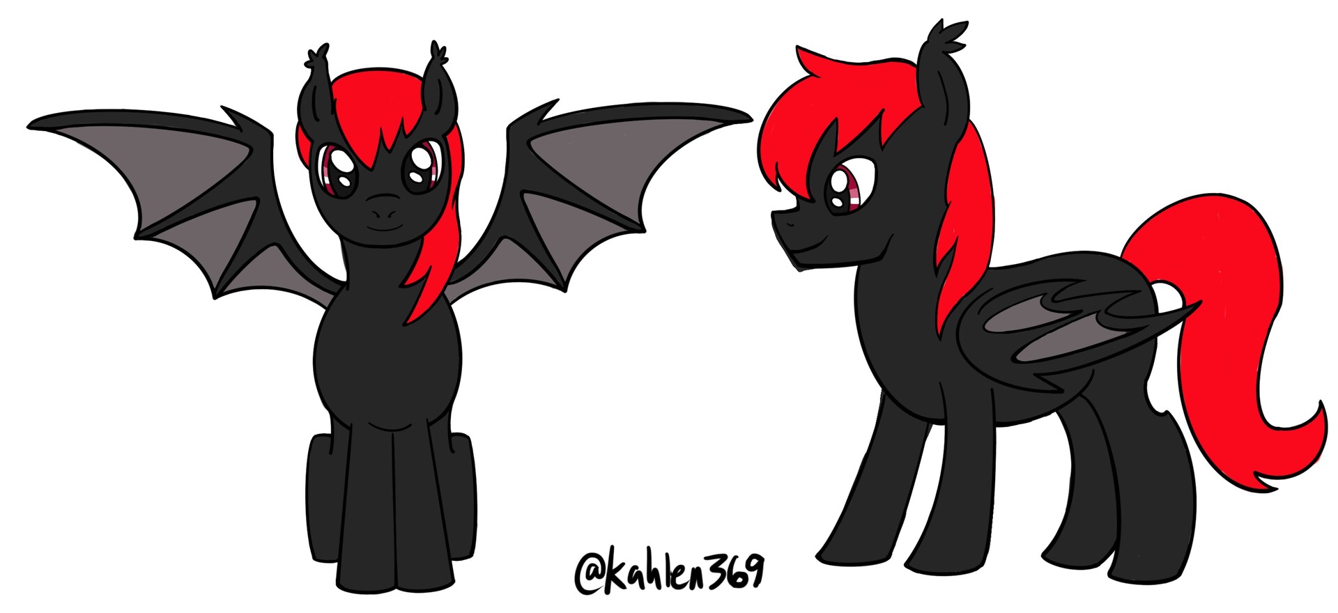 ArtStation - MLP Alicorn & Batpony OCs Commission