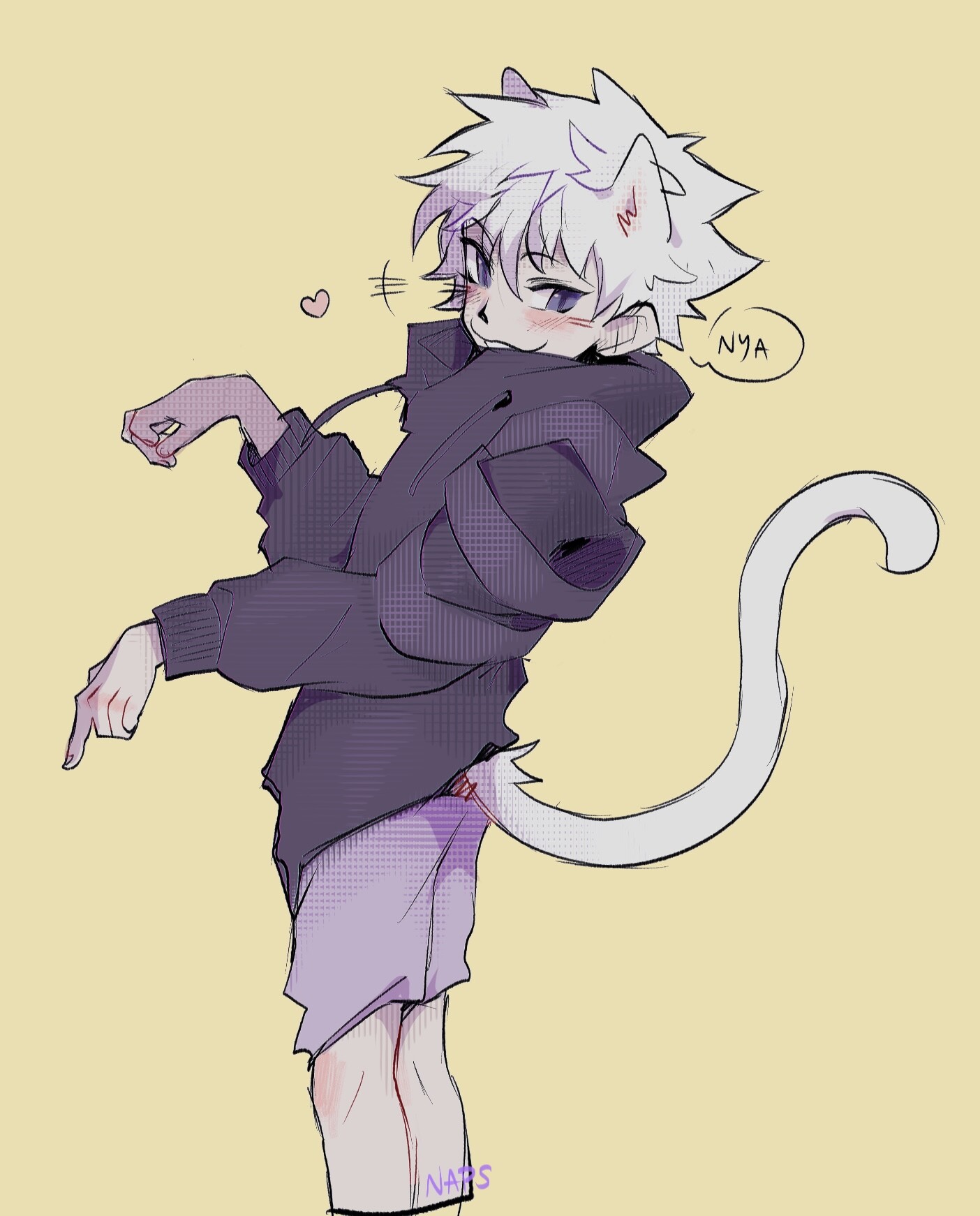killua cat anime