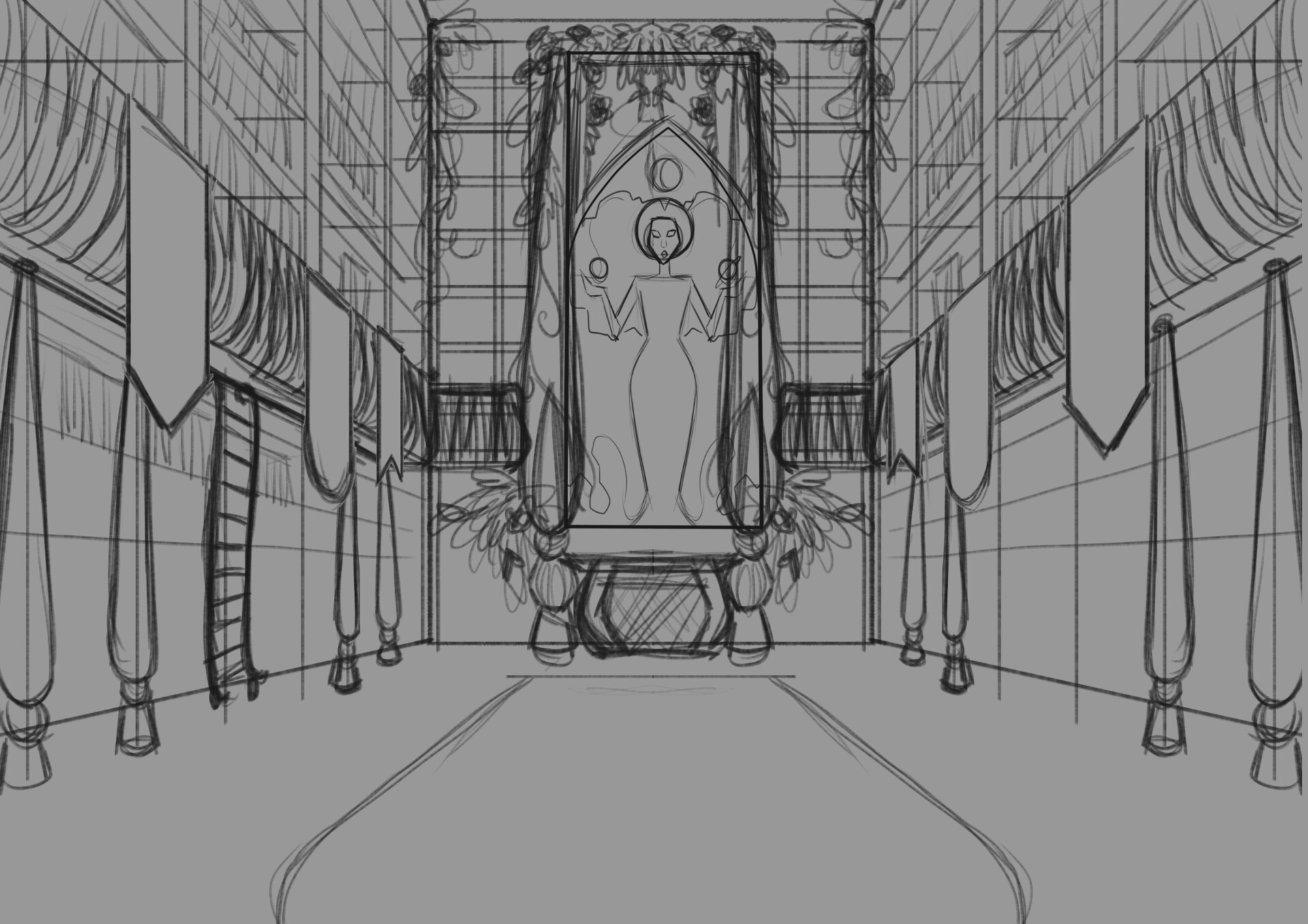 Amy Conlon - The Athenaeum - Environment Design