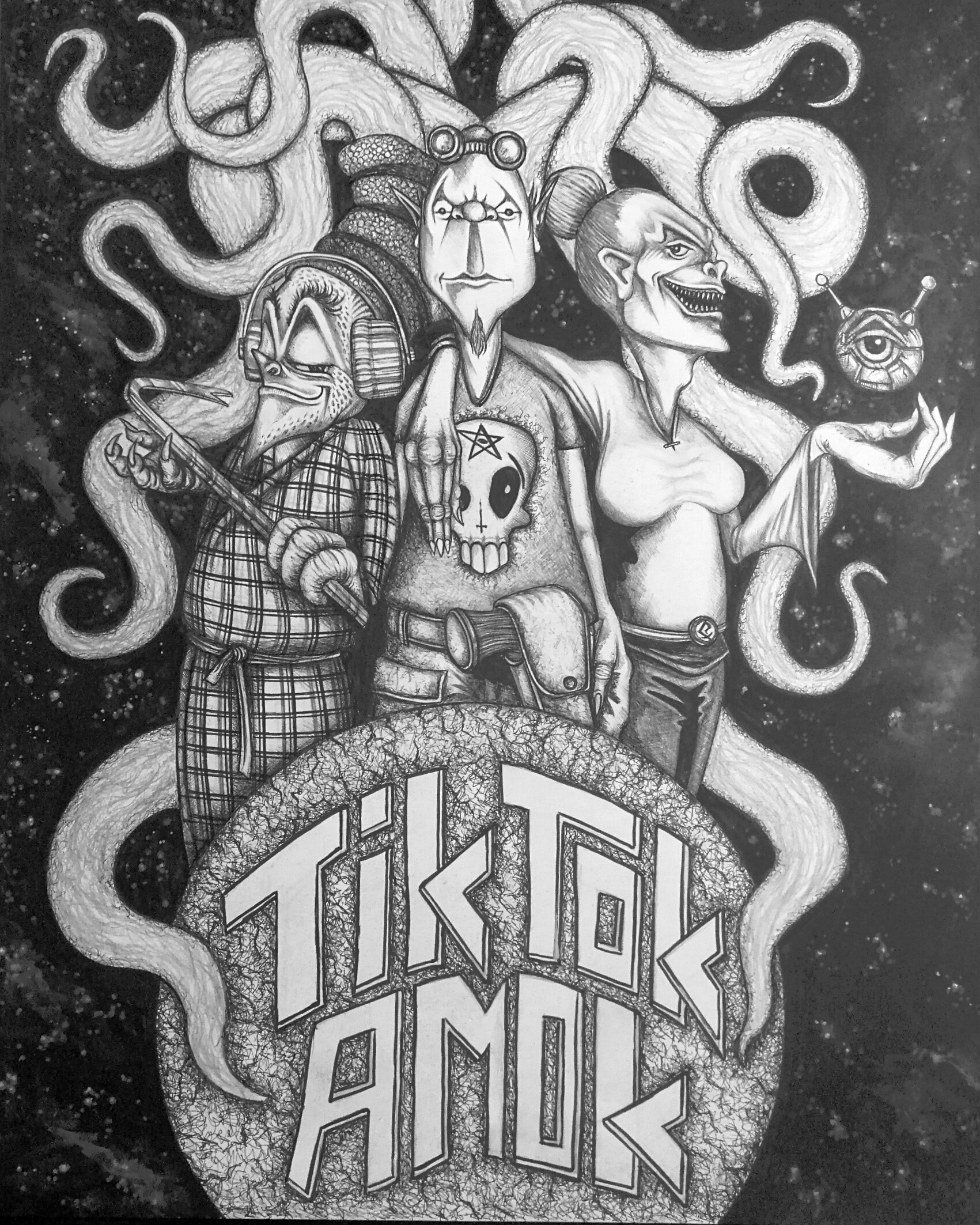 ArtStation - TIK TOK AMOK COMIC COVER