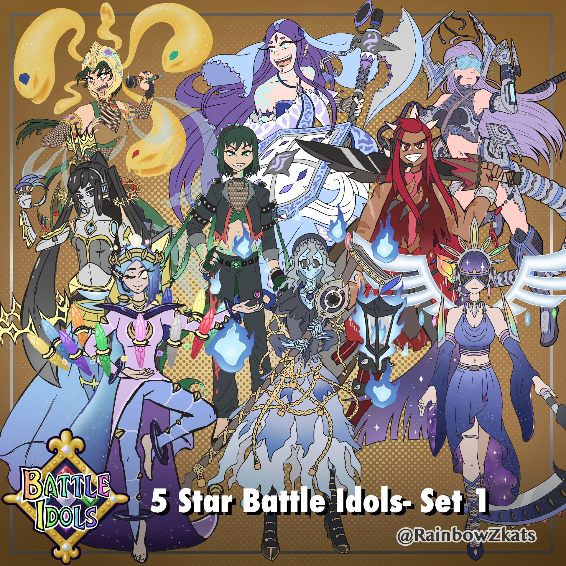 ArtStation - Battle Idols- 5 Star Set 1