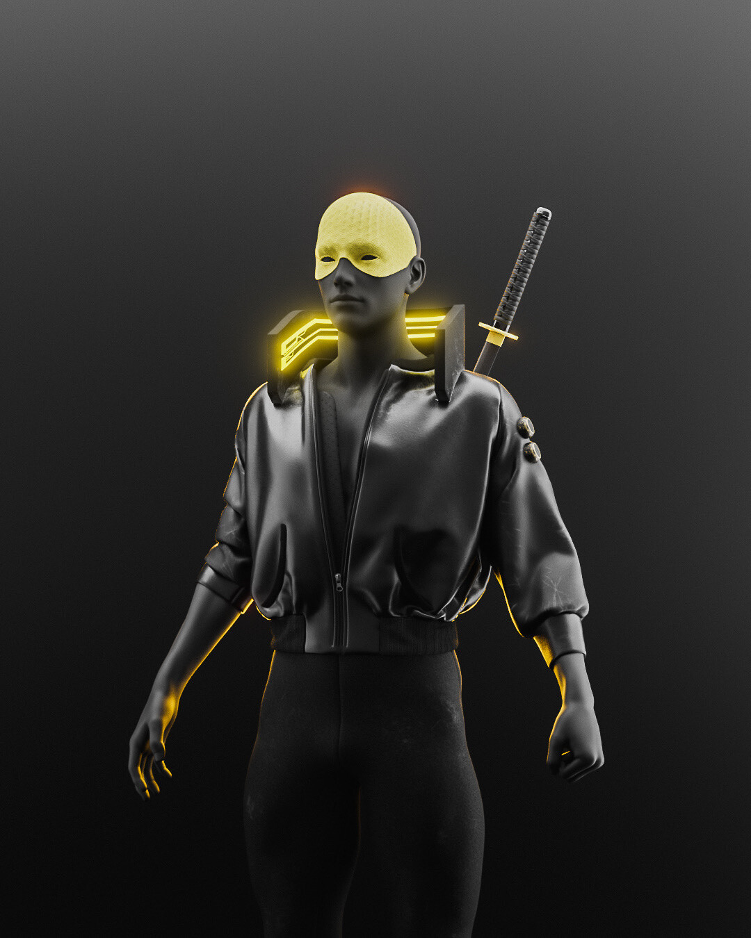 ArtStation - Cyberpunk 2077 / cyber monk