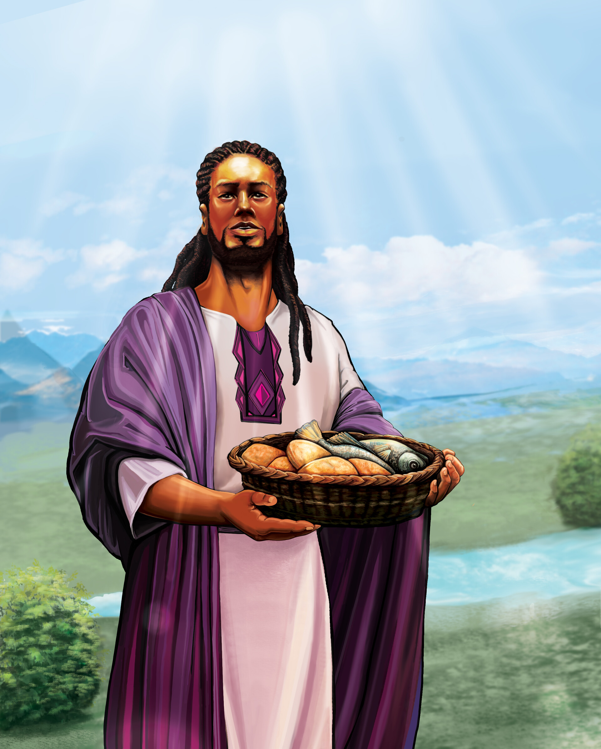 ArtStation - Jesus Feeding 5,000