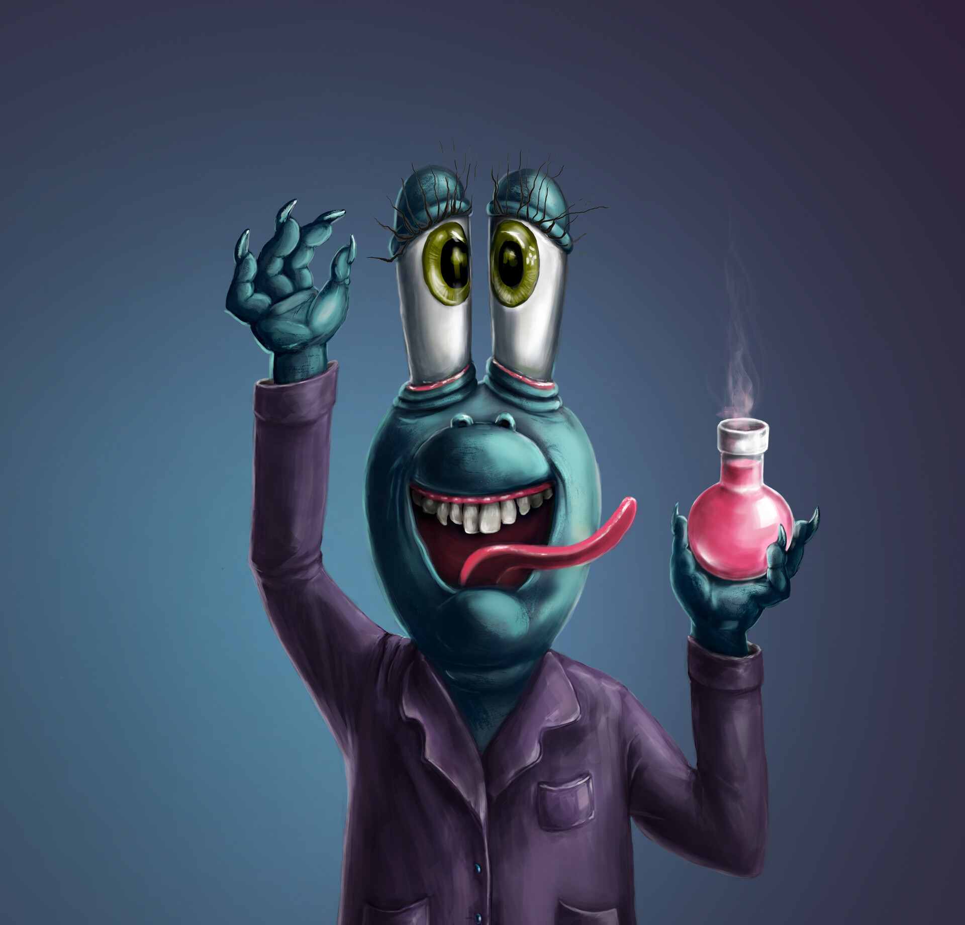 ArtStation - Scientist character reptile