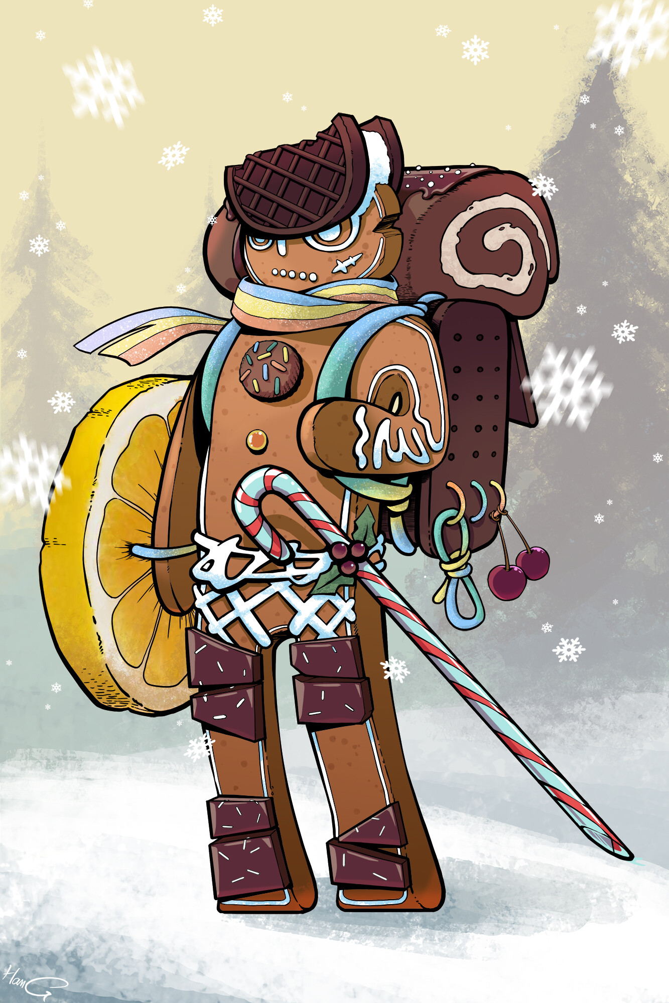 ArtStation - Gingerbread Warrior