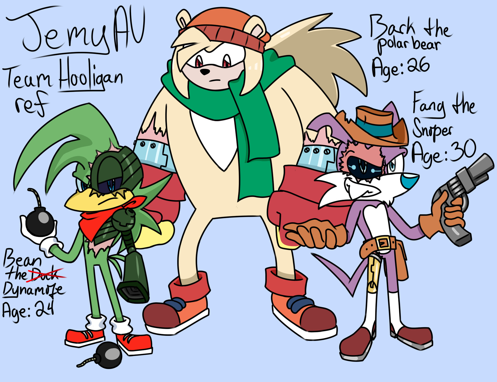 ArtStation - Jemy AU: Team Hooligan ref