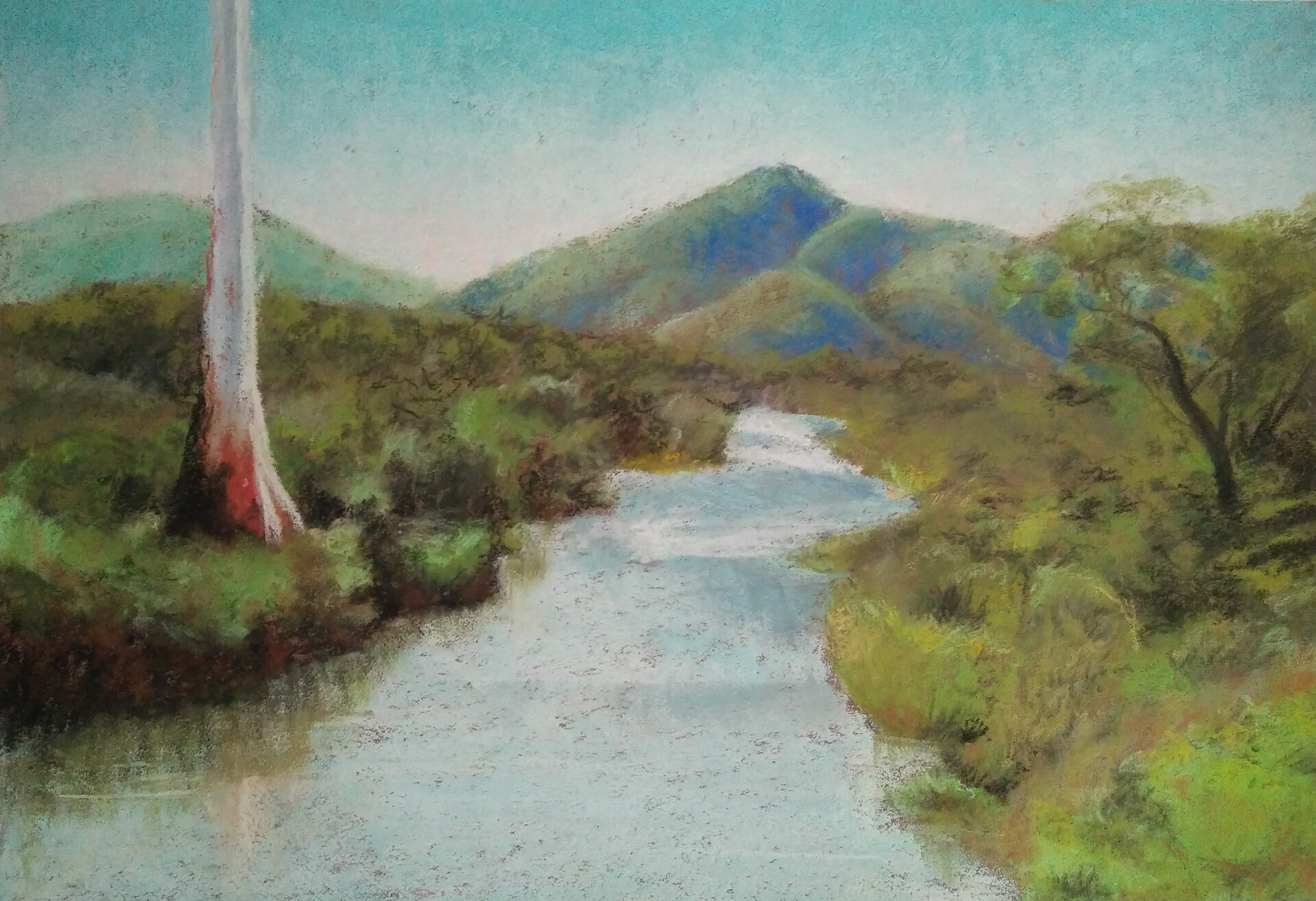 ArtStation - Outback Pastel Landscape