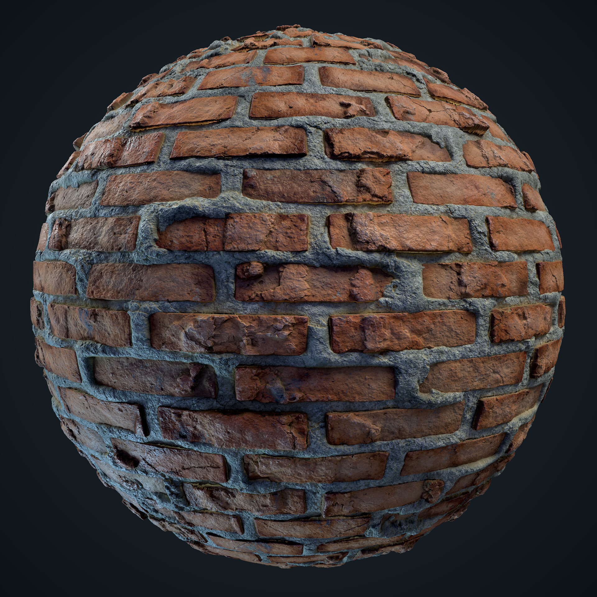 ArtStation - Fractured Brick Wall - Substance Designer