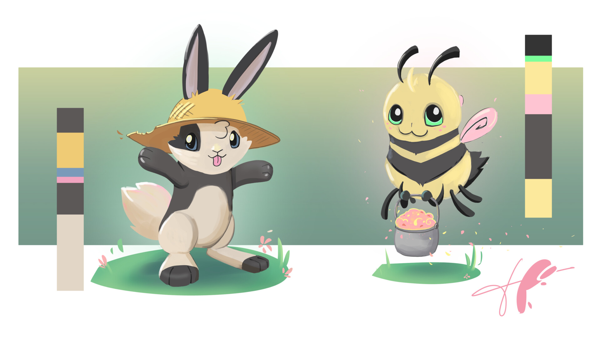 ArtStation - Bunny and Bee
