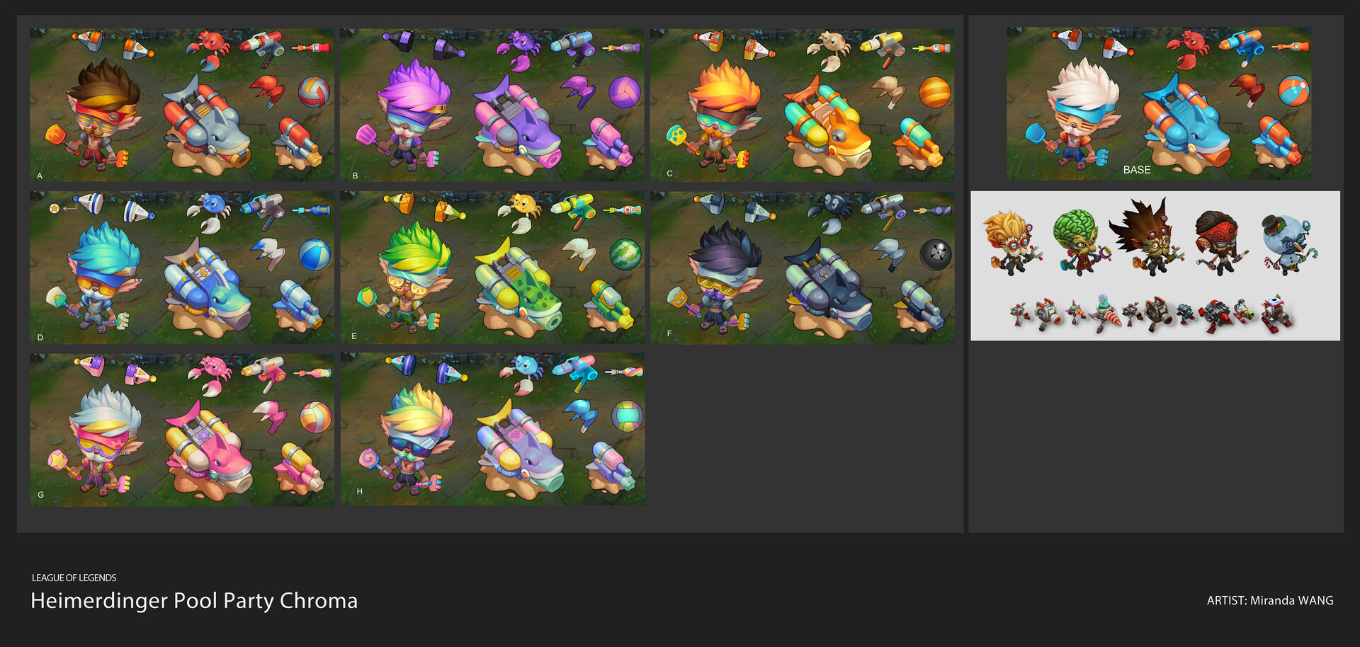 ArtStation - Pool Party Heimerdinger Chroma Design