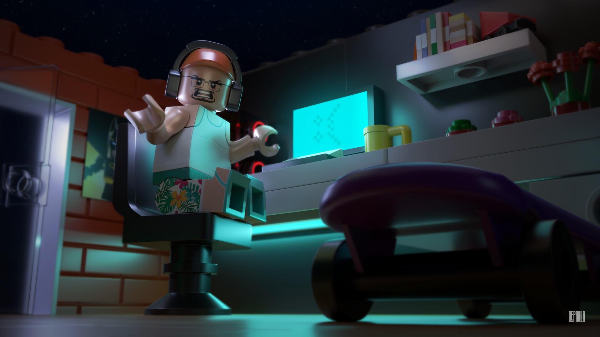 ArtStation - The LEGO Bedroom