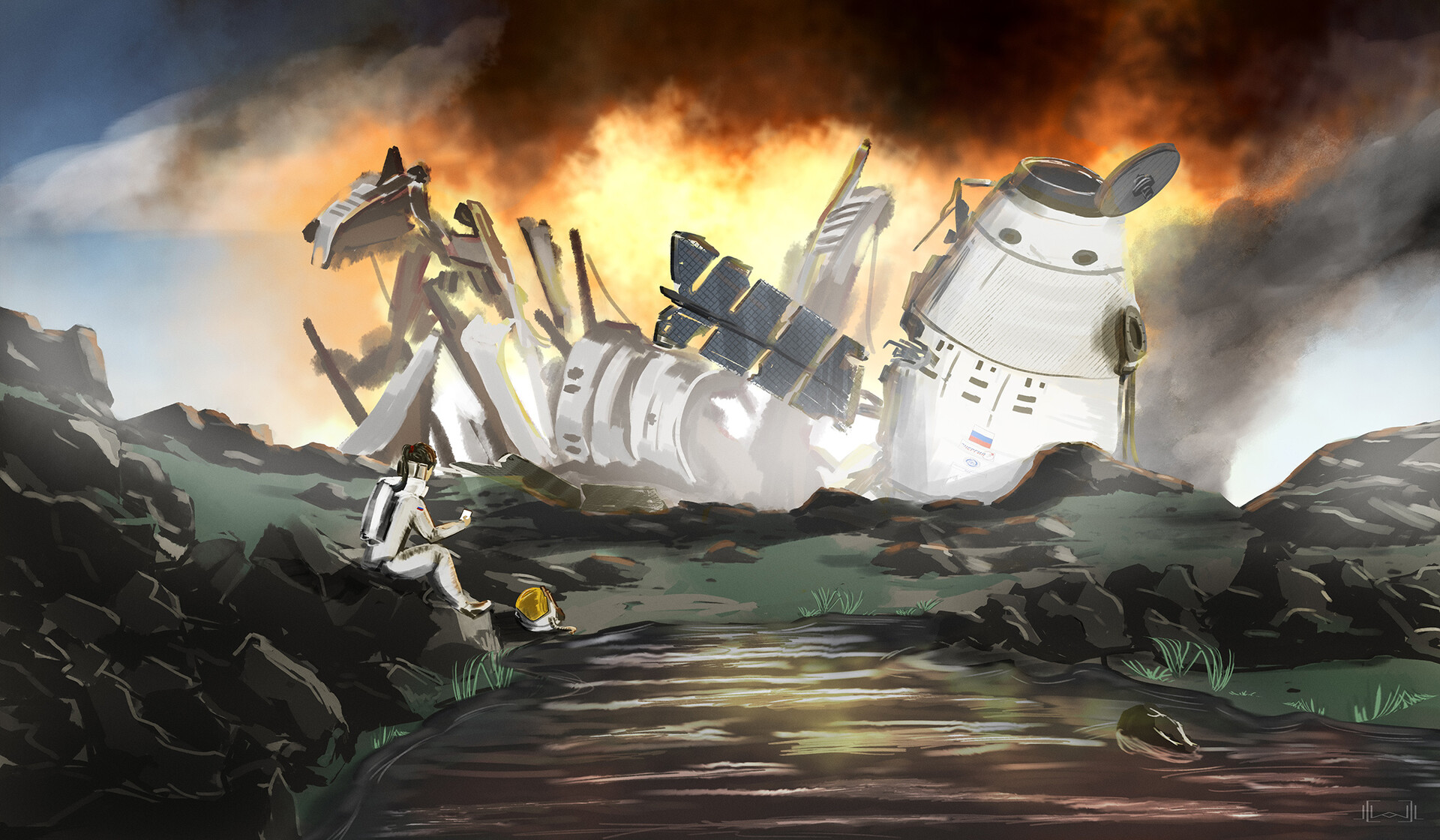 ArtStation - Crash landing
