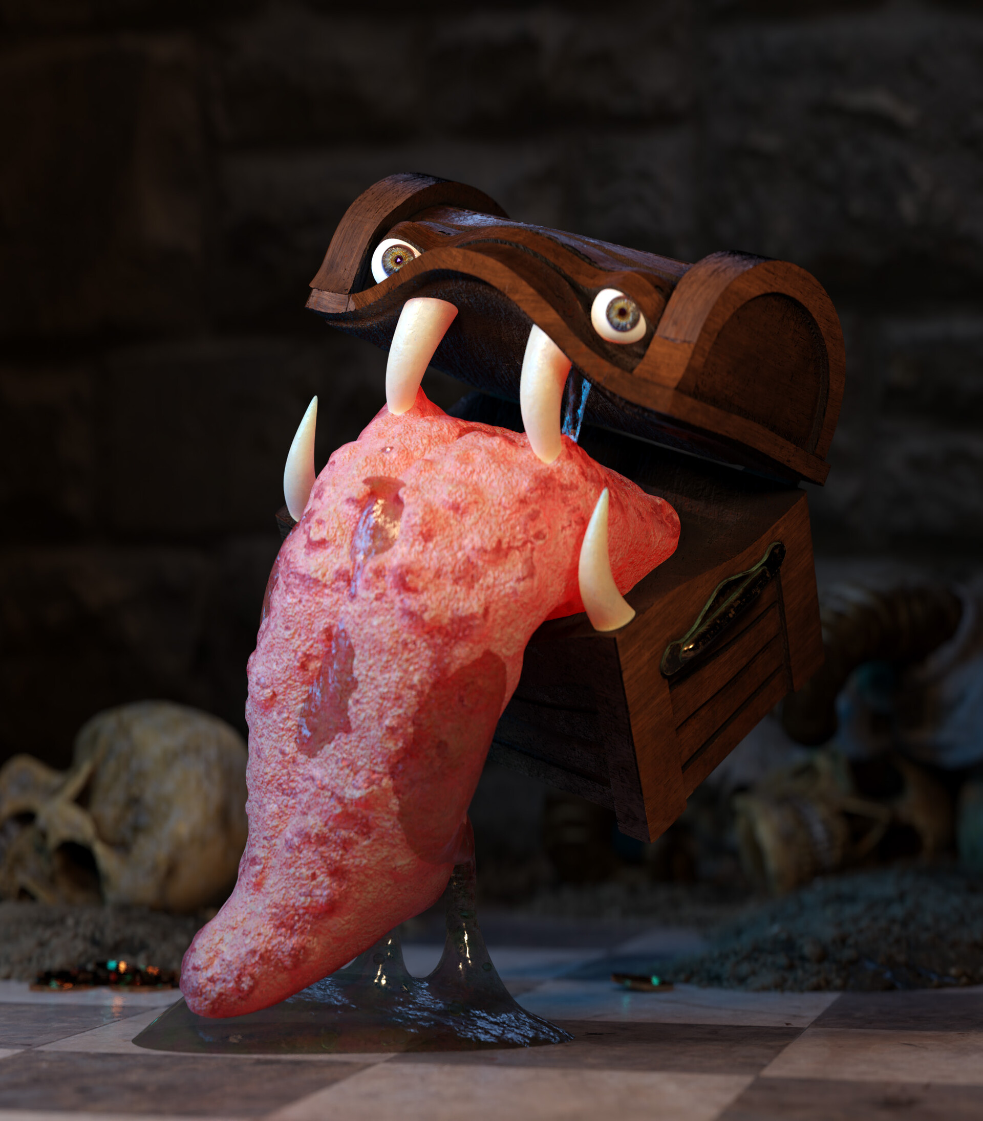 ArtStation - Mimic Treasure Chest