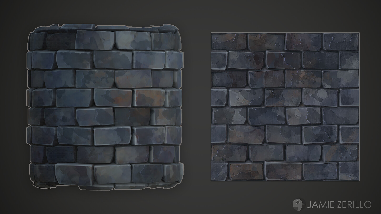Jamie Zerillo - Handpainted Procedural Bricks