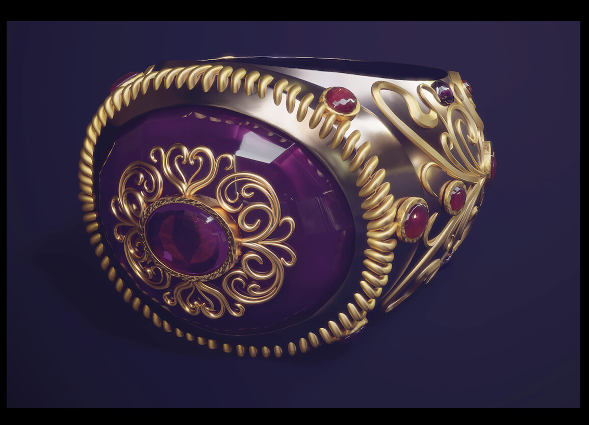 ArtStation - Reto Semanal Anillo - Mauricio Alvarez
