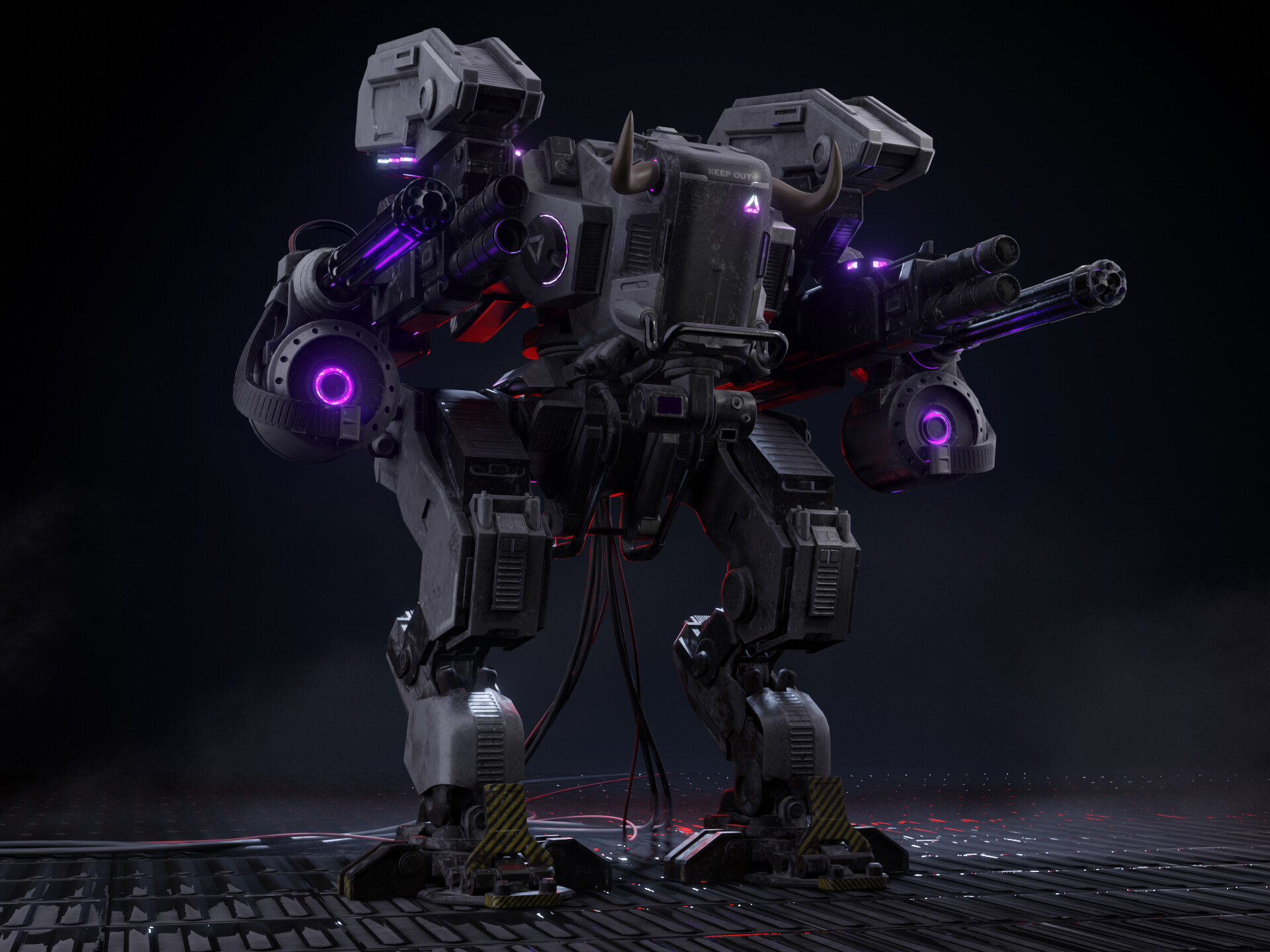ArtStation - Robot mech for snow location
