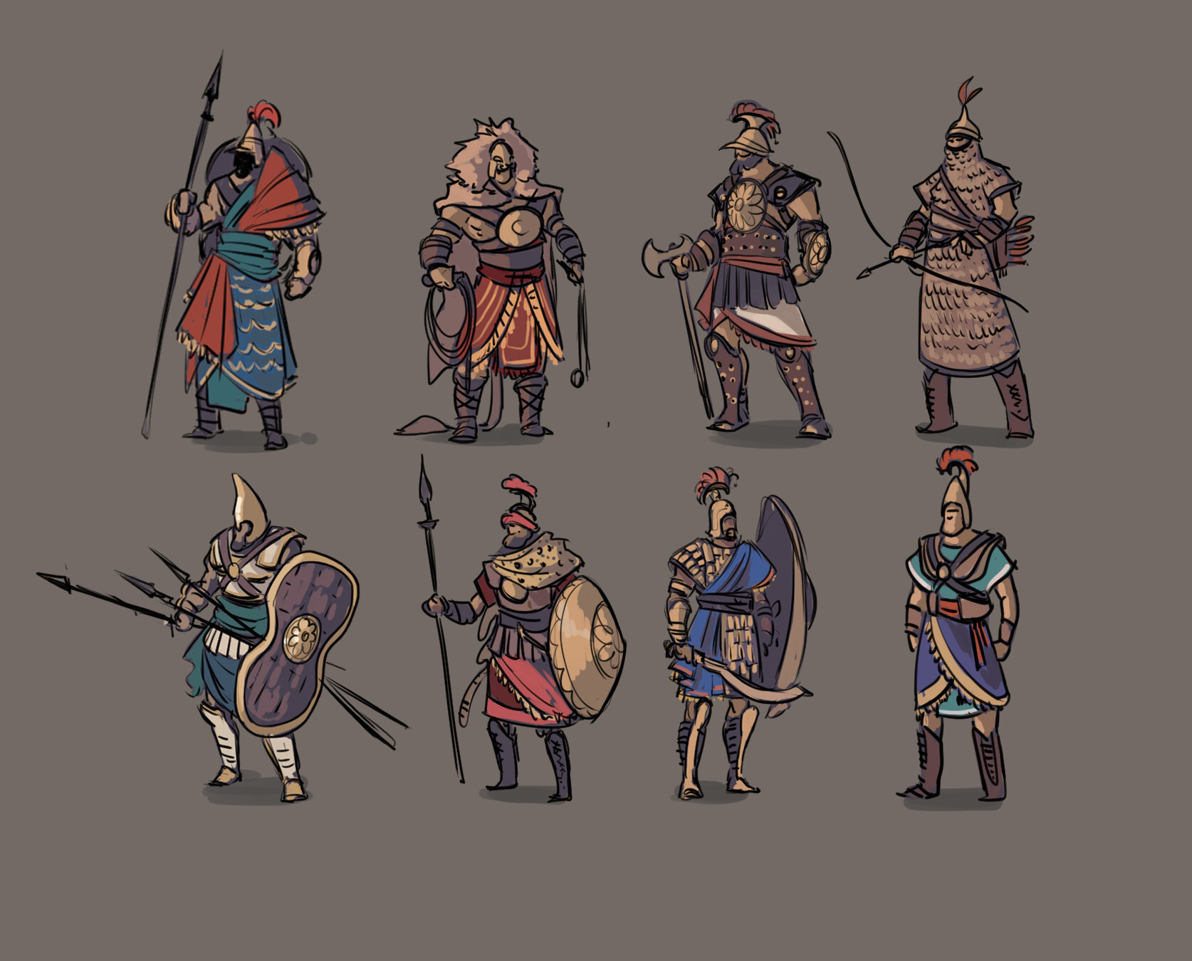ArtStation - Mesopotamian warriors concepts