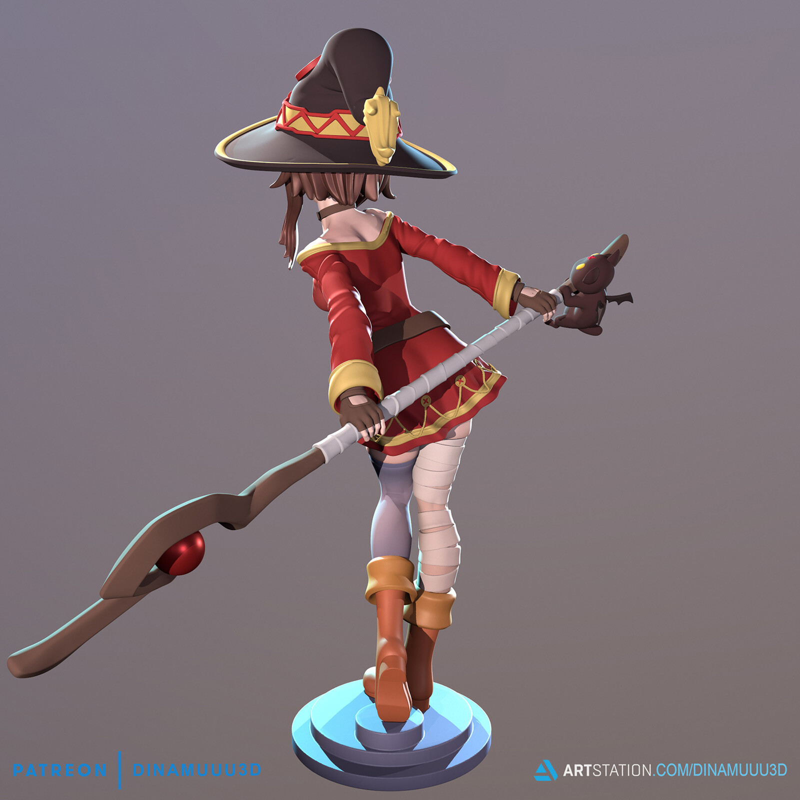 Dinamuuu 3D - Megumin and Chomusuke Main Version