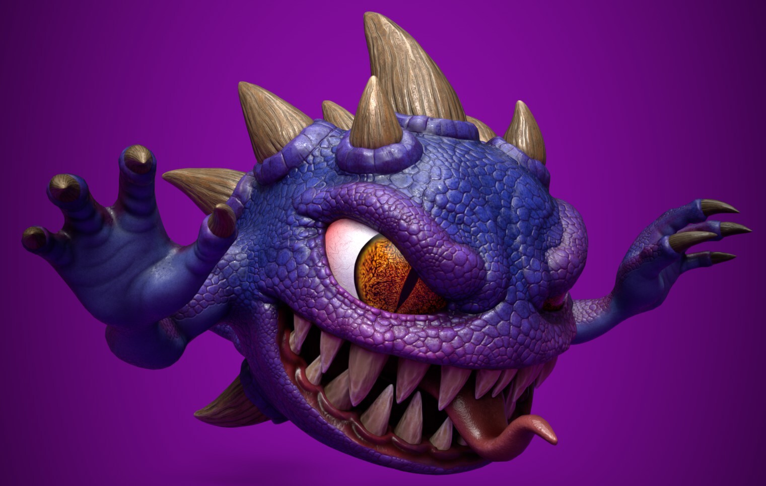 ArtStation - Spiky Monster