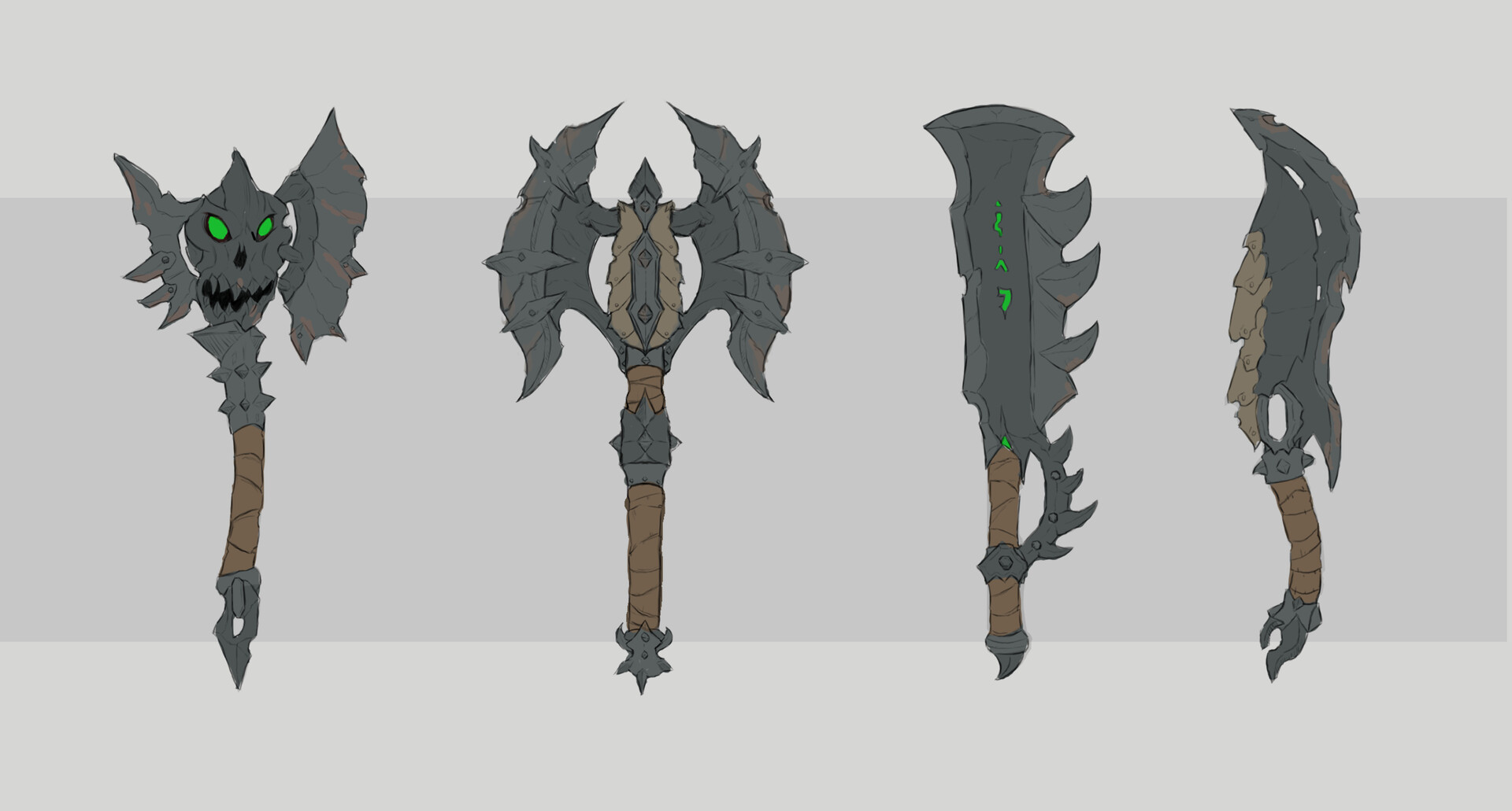ArtStation - Darksiders inspired weapon concepts