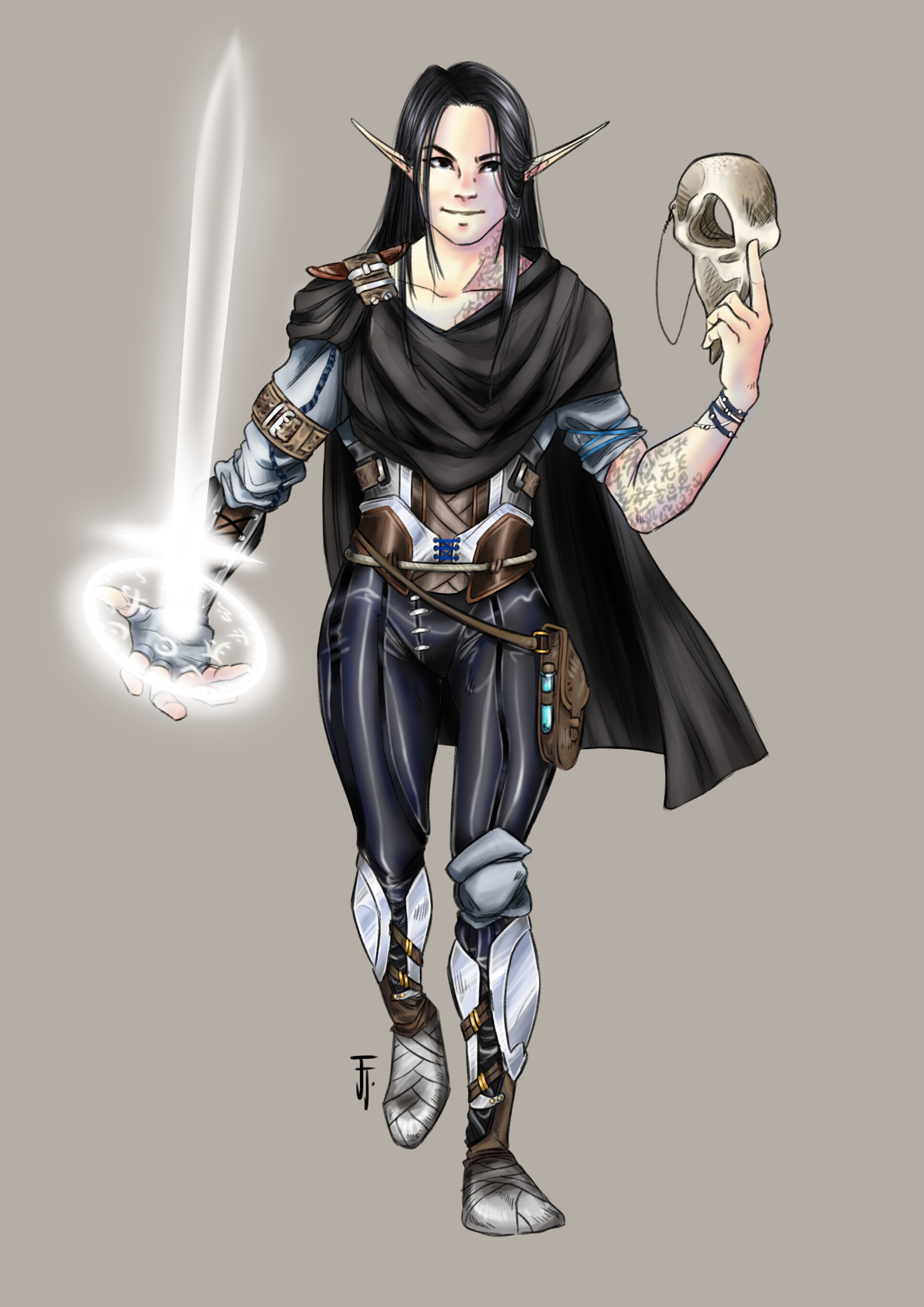 ArtStation - COMMISSIONED half elf rogue