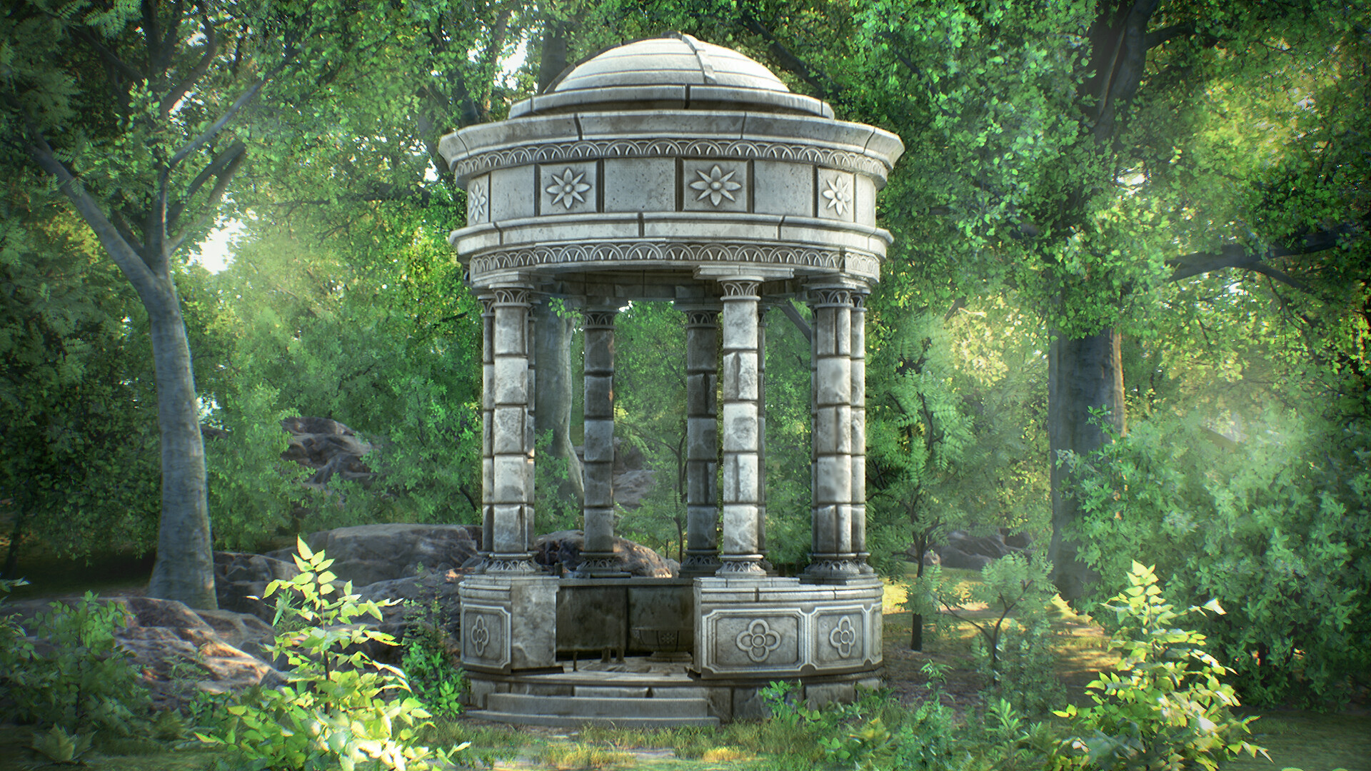 ArtStation - Stone Gazebo