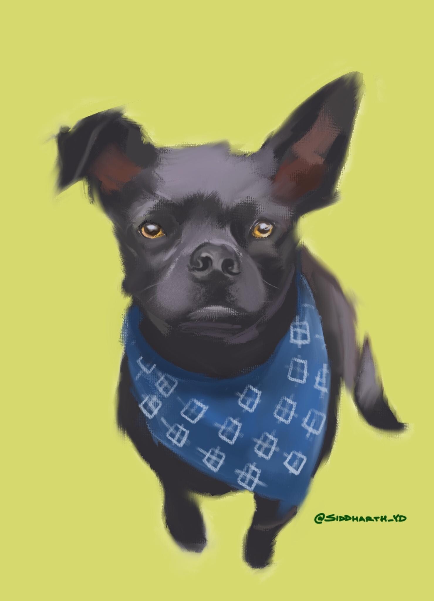 ArtStation - Digital Oil portrait of a "chug'