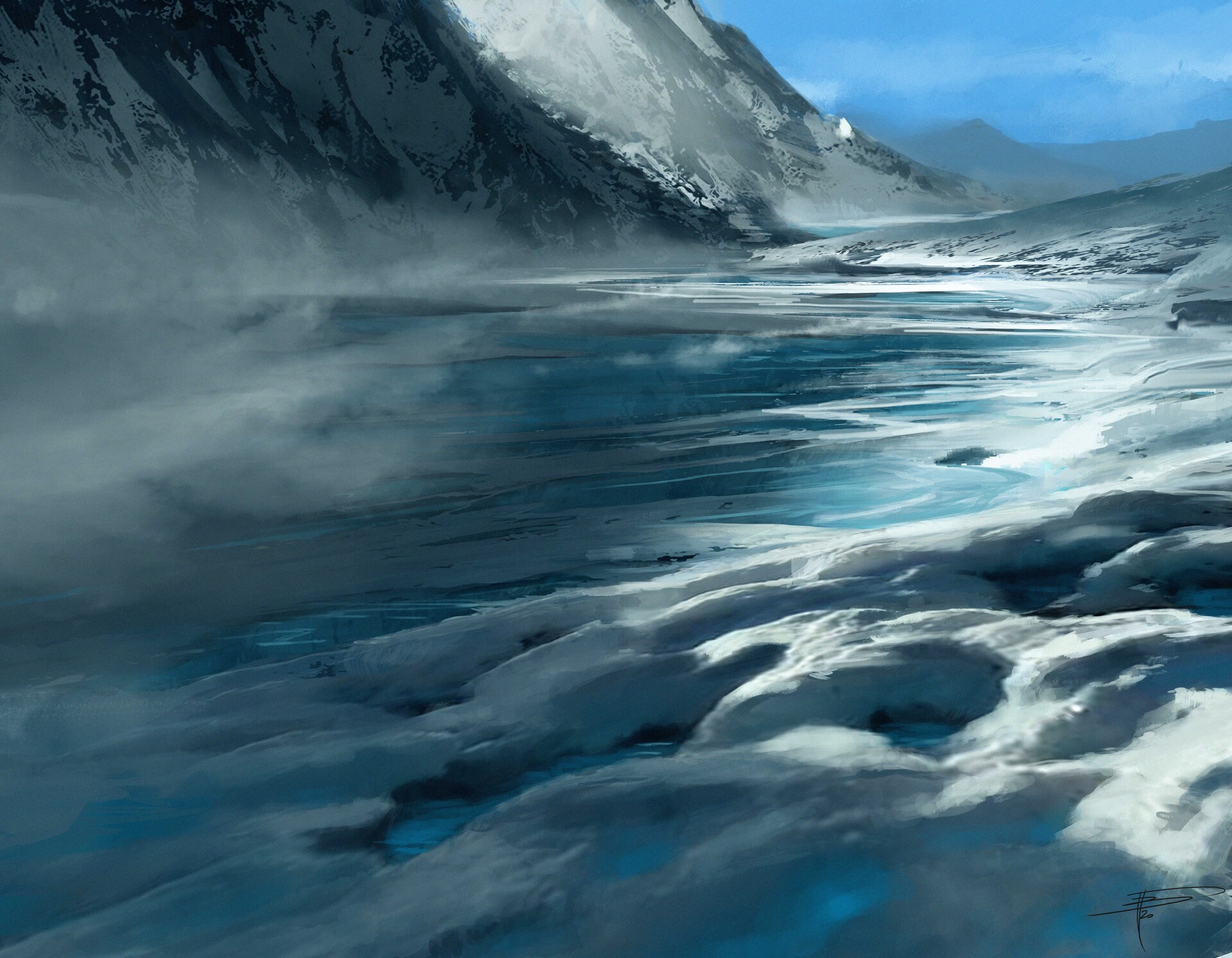 ArtStation - Snowy Mountains