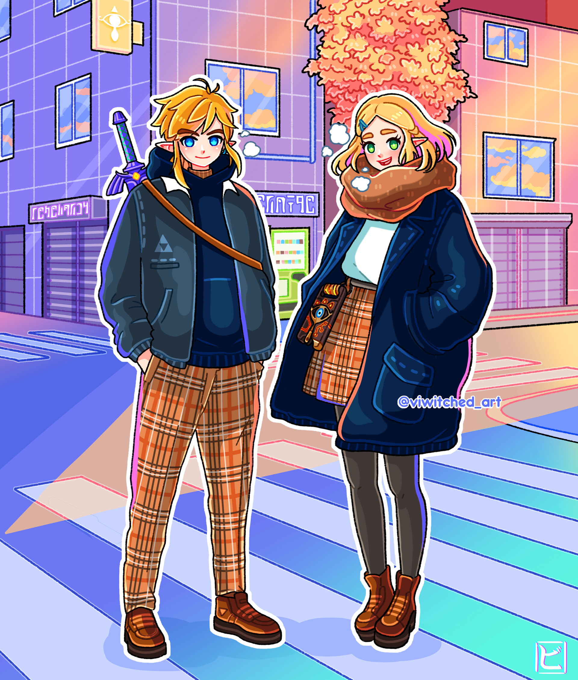 ArtStation - Zelda and Link with matching outfits