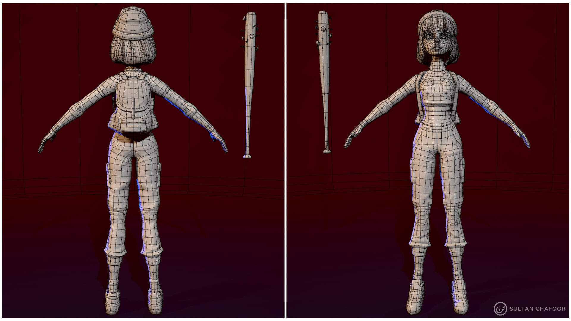 Sultan Ghafoor - Alice - Stylized Low poly character