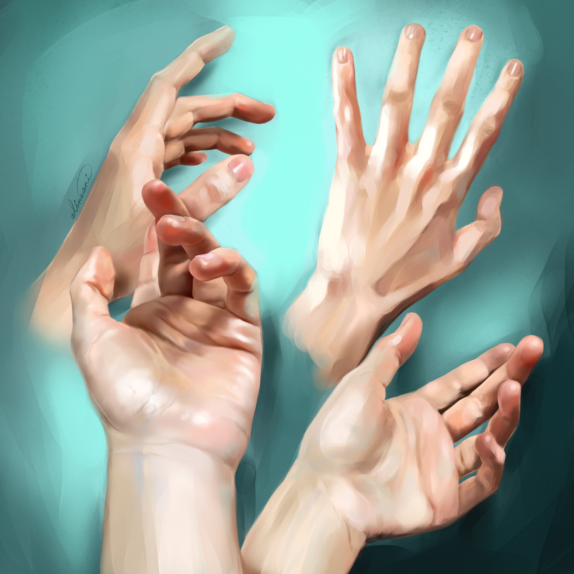 ArtStation - Hands Study