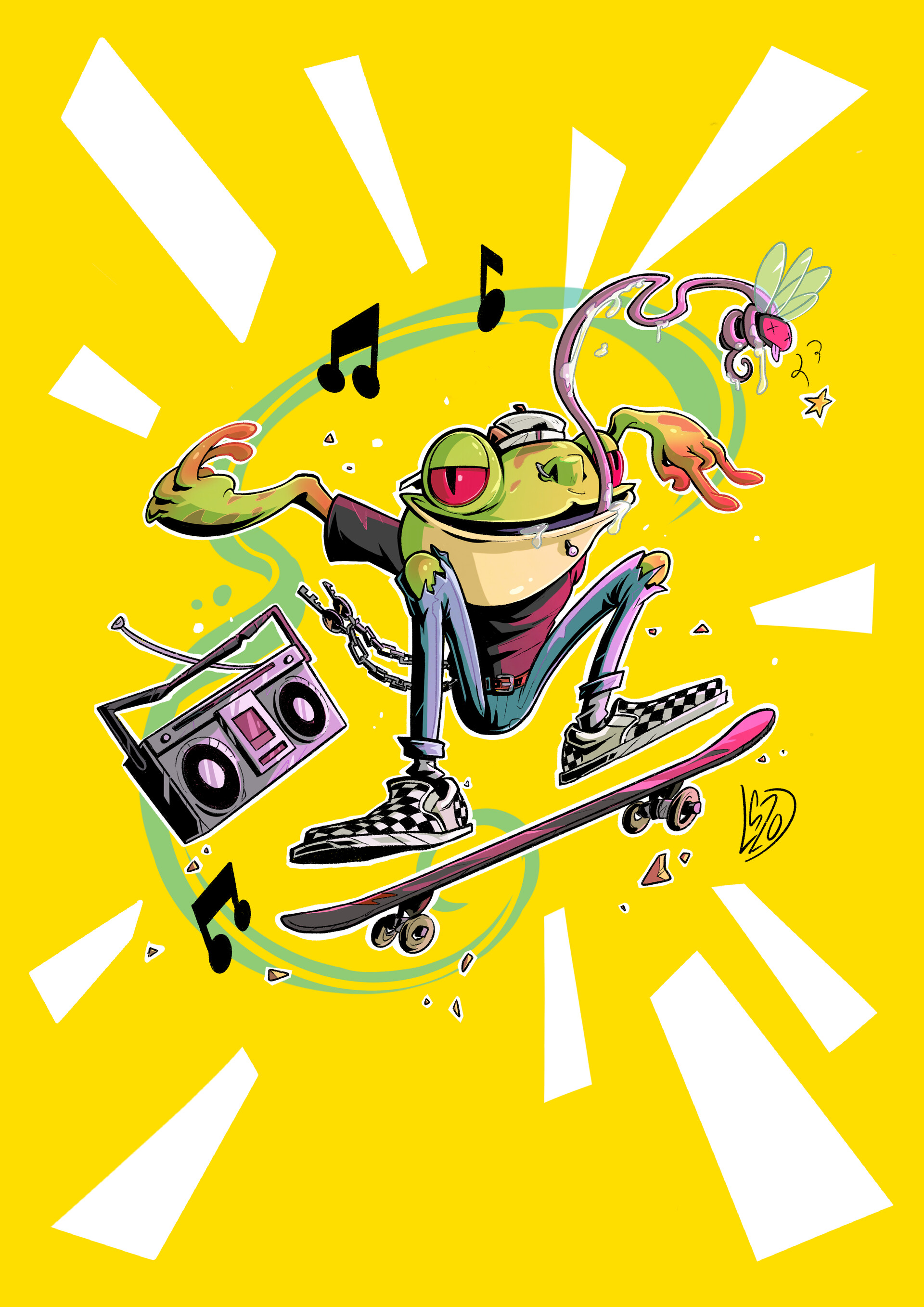 ArtStation - Skater-Frog