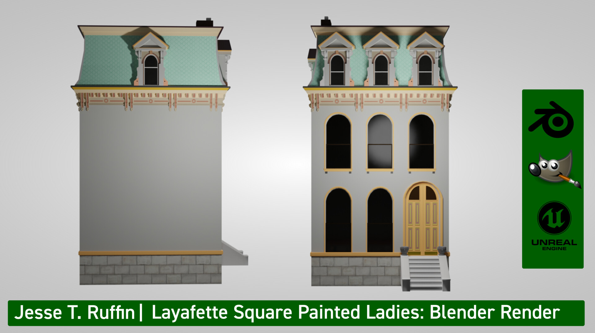 Jesse Ruffin - Layafette Square Painted Ladies