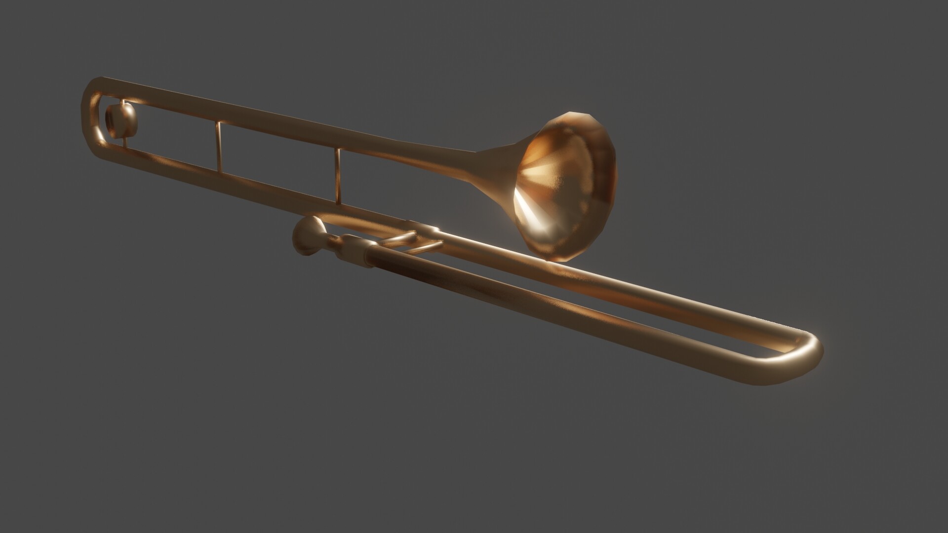 ArtStation - low poly trombone