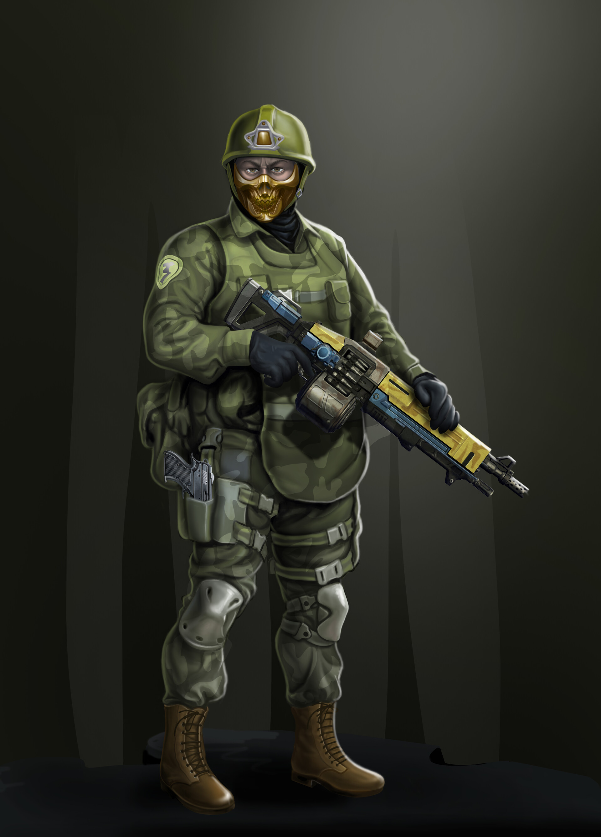 ArtStation - military man