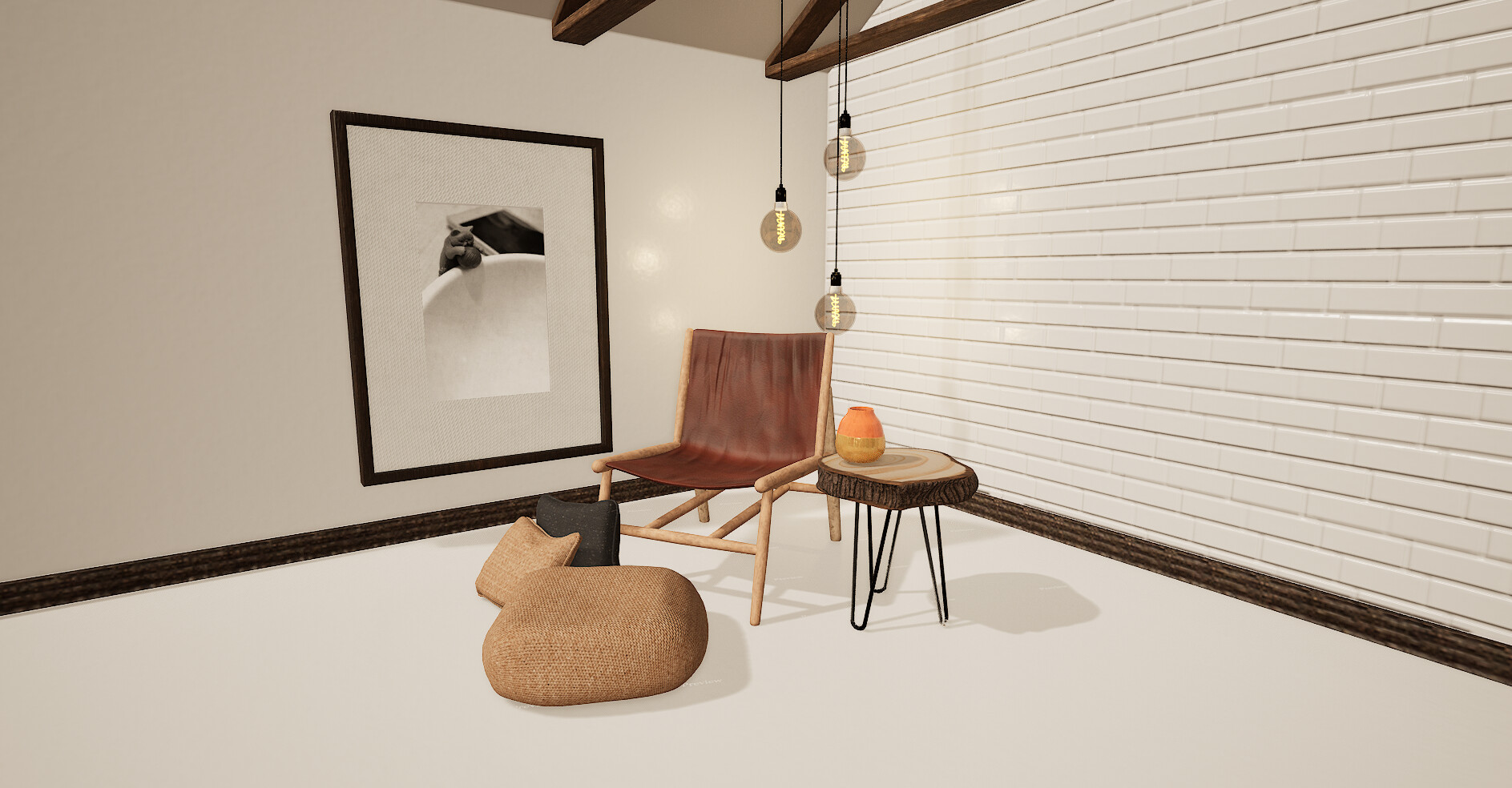 ArtStation - Minimalist room visualization