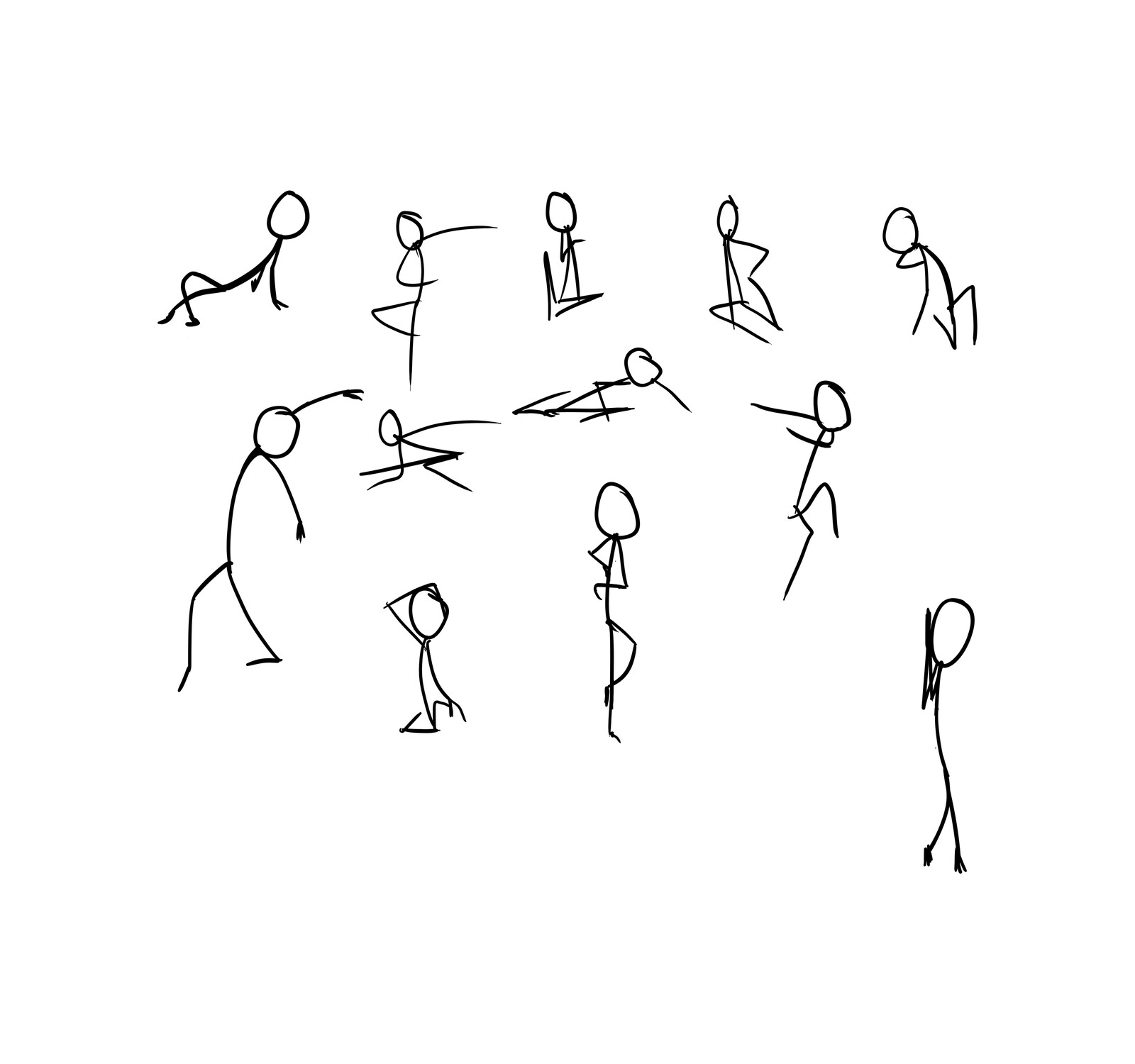 Josh Fraser - Stick Figure Poses