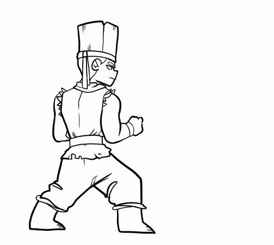 ArtStation - Kick animation