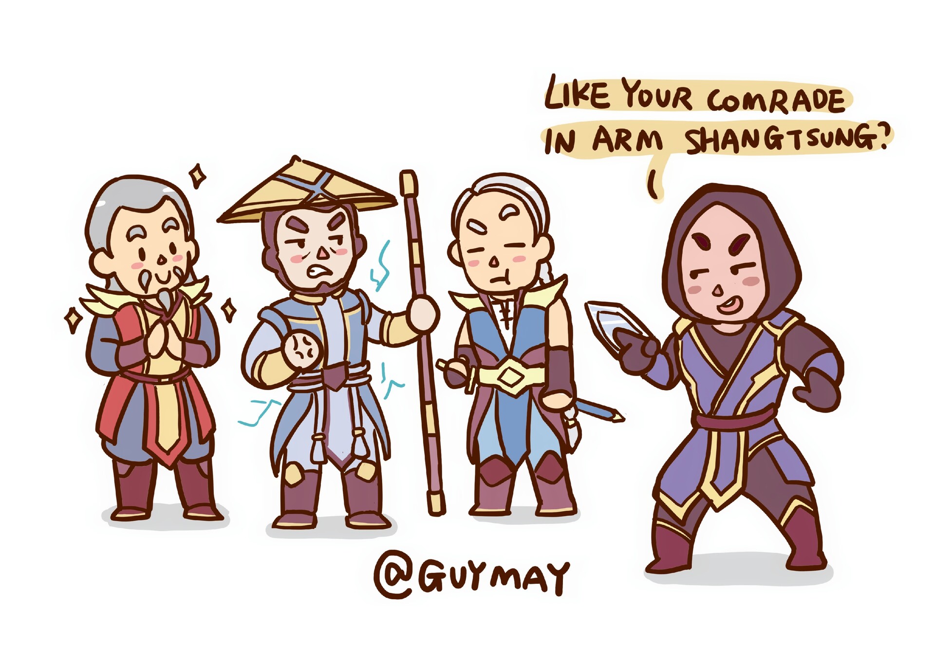 ArtStation - Like your comrade in arm Shangtsung