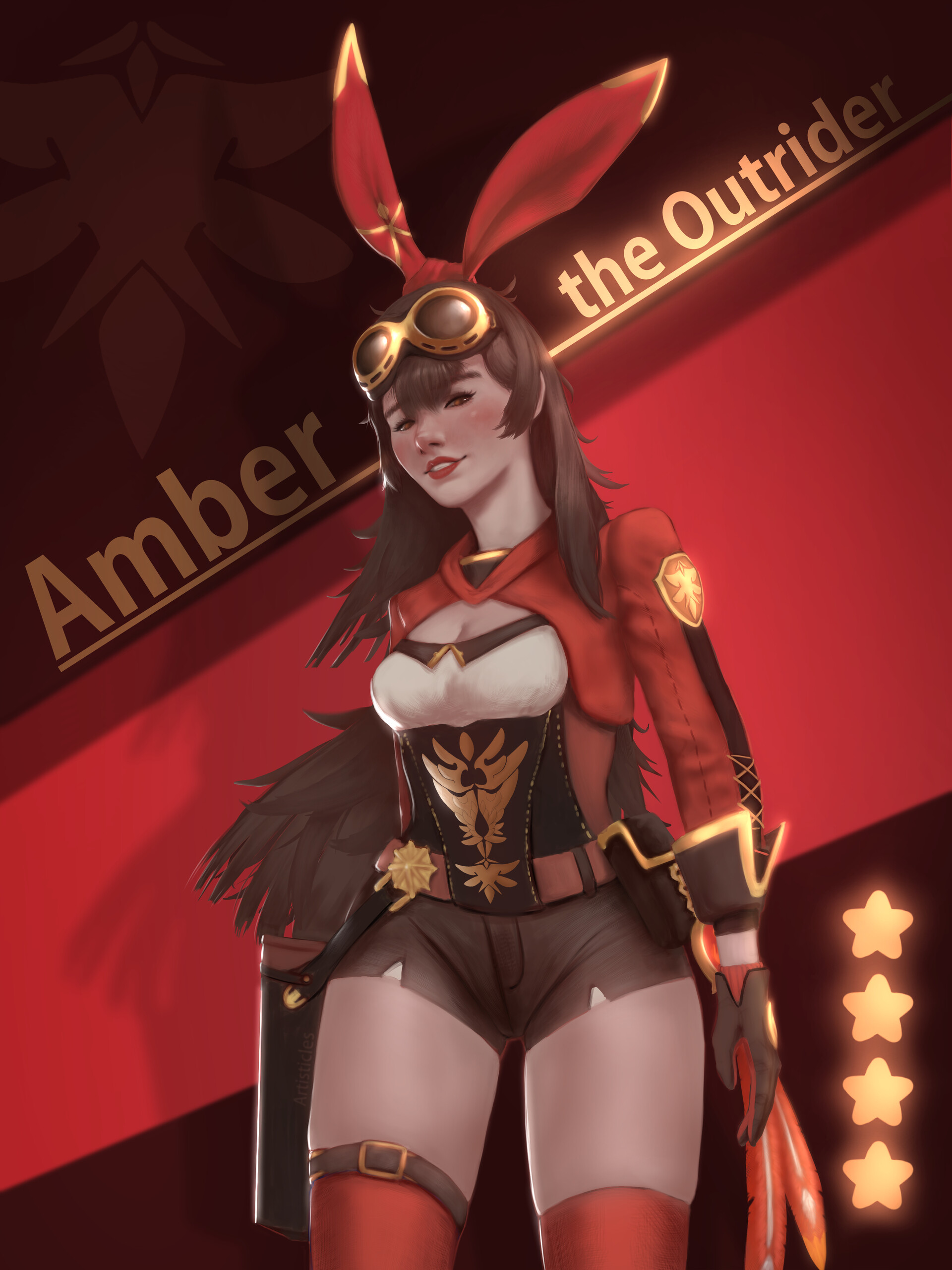 ArtStation - 2020 Fanart_Amber the Outrider